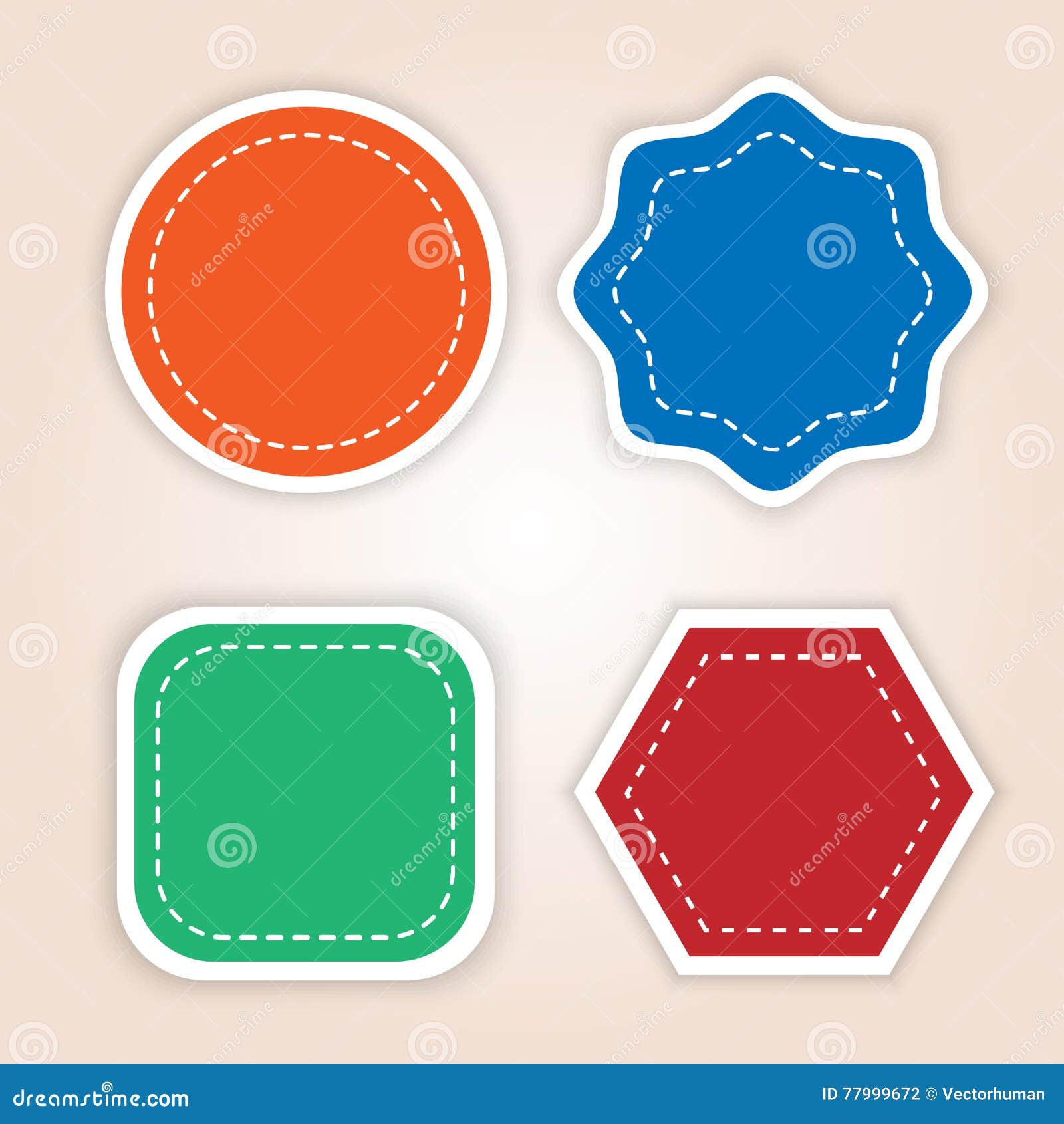 Sticker blank vector stock vector. Illustration of sticky - 77999672