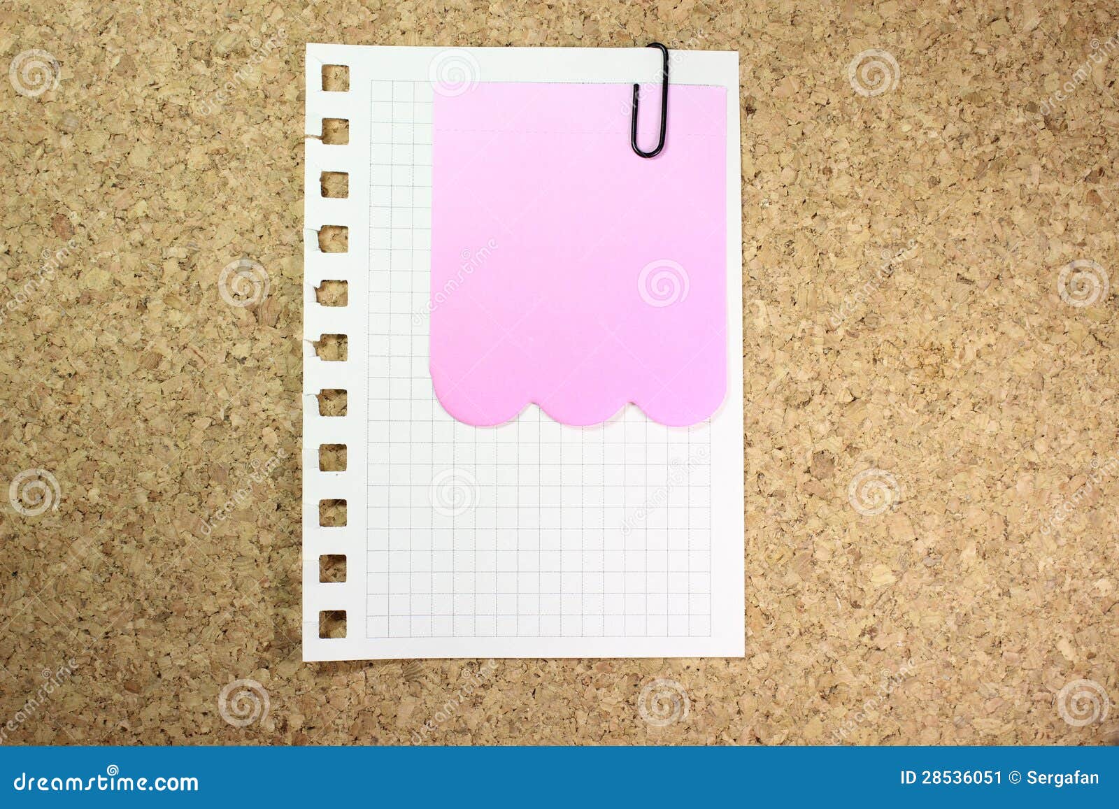 Sticker on a board stock image. Image of note, advertizing - 28536051