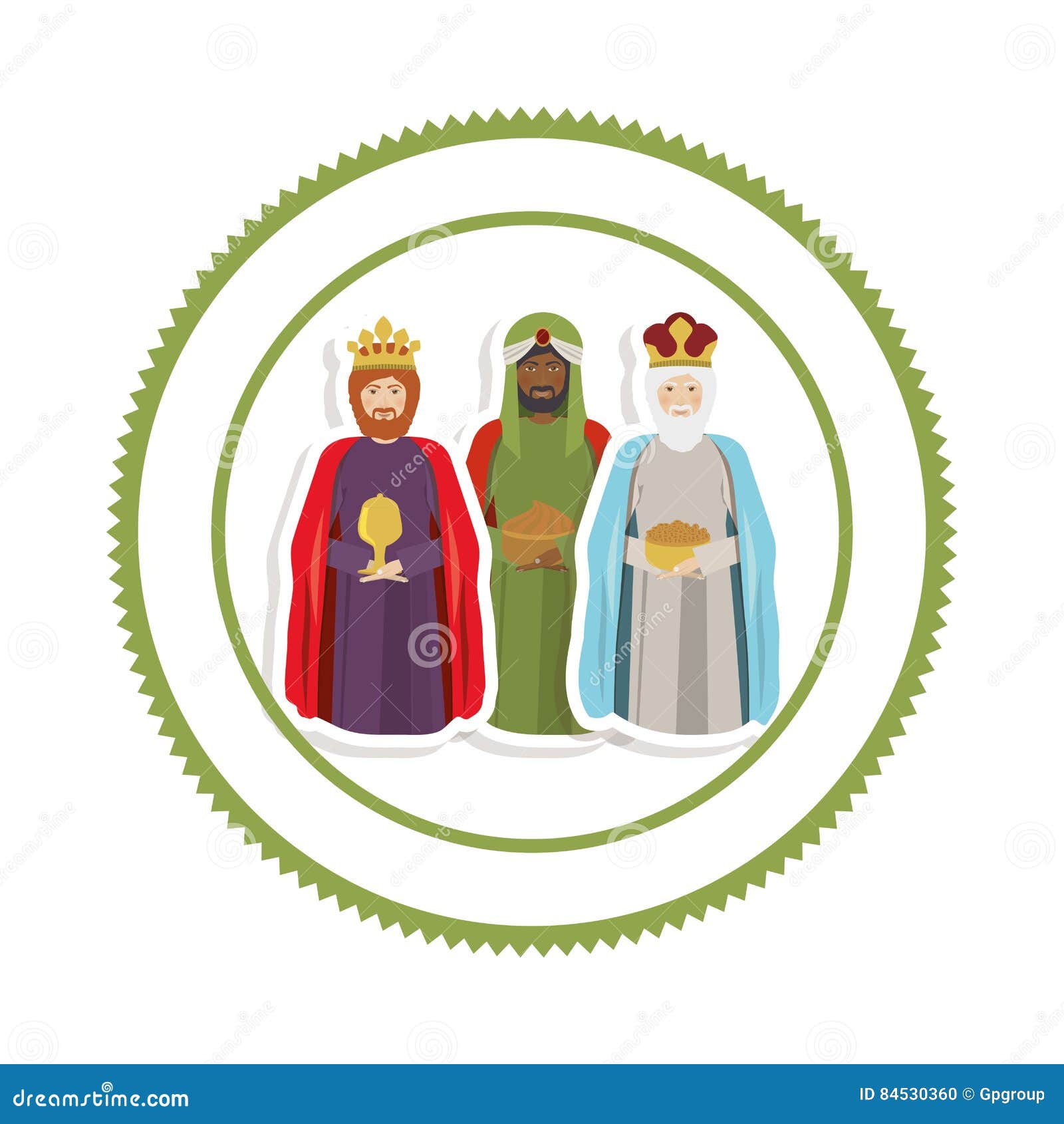 Sticker Border with the Three Wise Men Stock Vector - Illustration of ... Sticker Border with the Three Wise Men Stock Vector - Illustration of ...