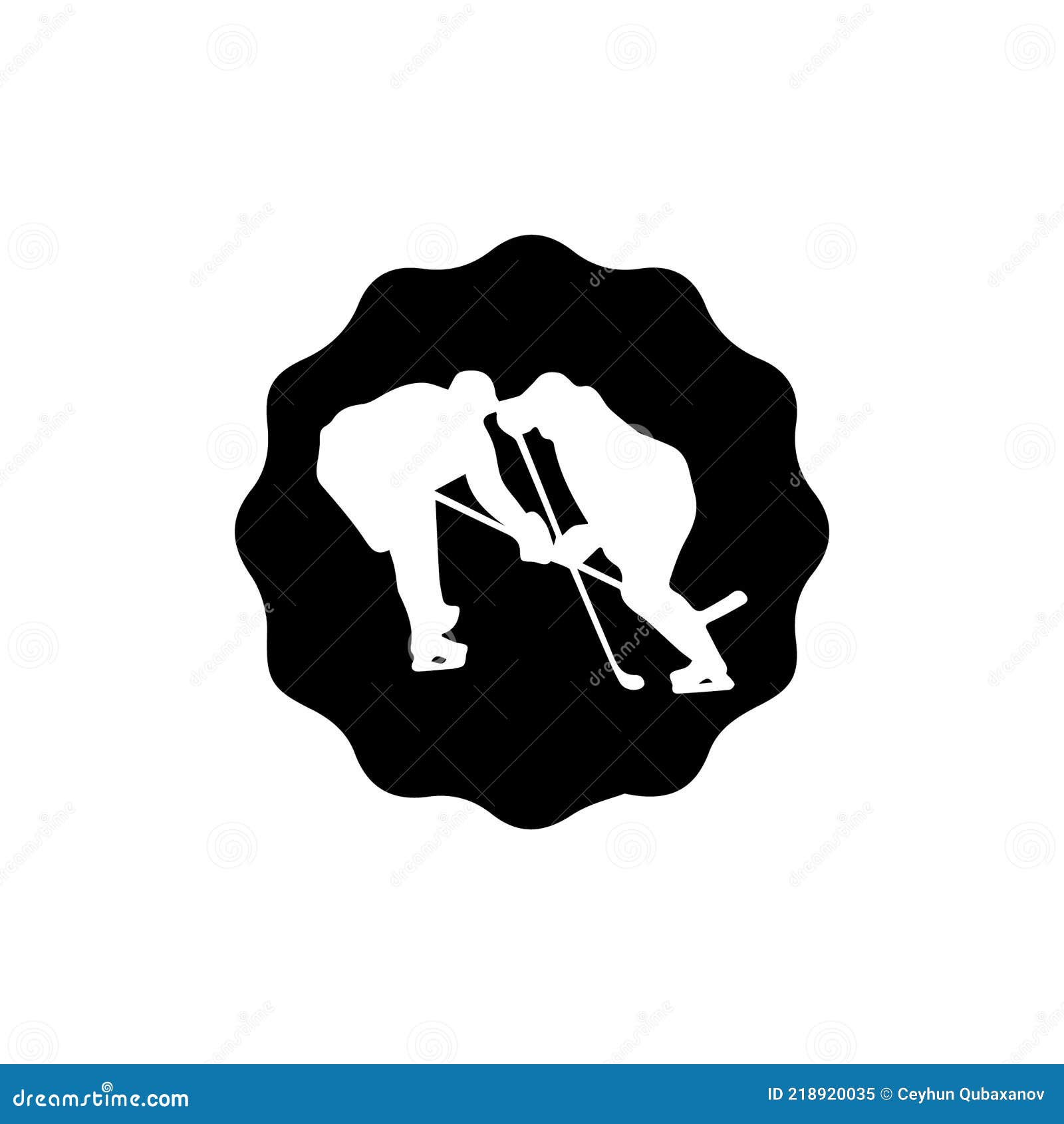 Sticker Canadian Hockey. Vector Icons Stock Vector - Illustration of ...