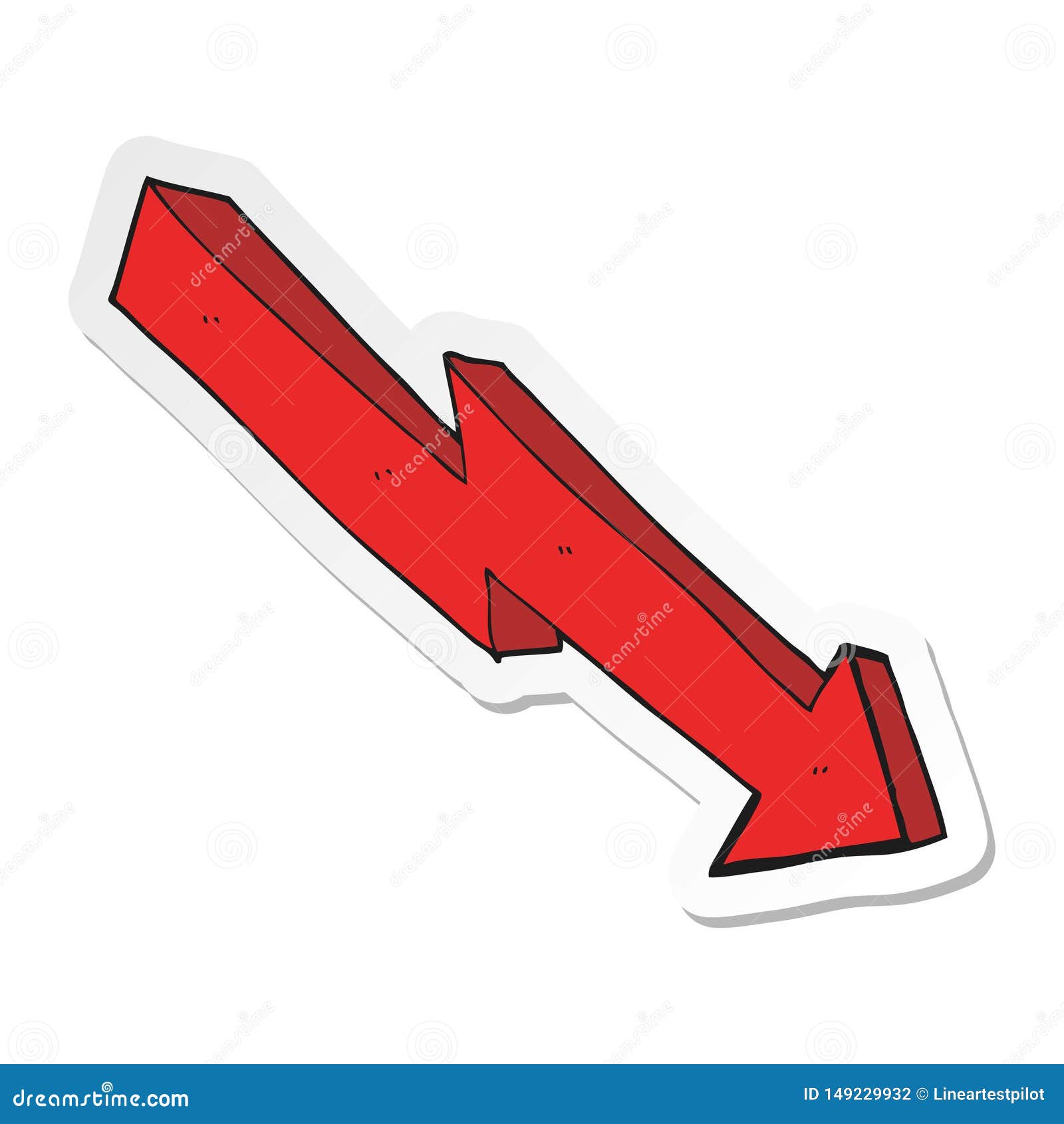 Cartoon Arrow Symbol Vector Illustration | CartoonDealer.com #38062540