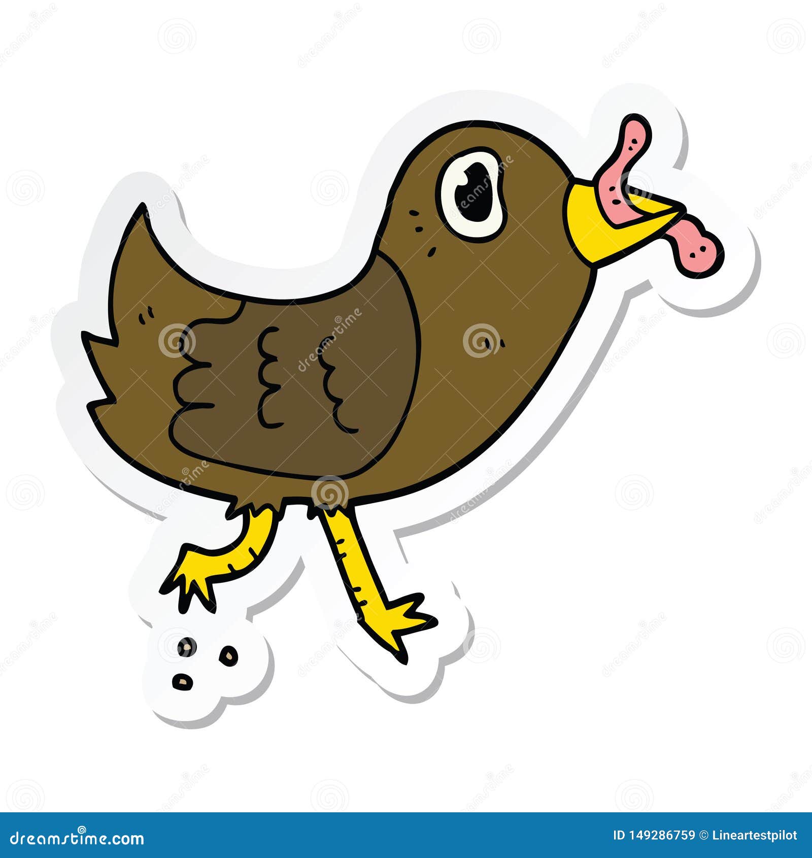 Cartoon Bird Worm Stock Illustrations – 544 Cartoon Bird Worm Stock ...