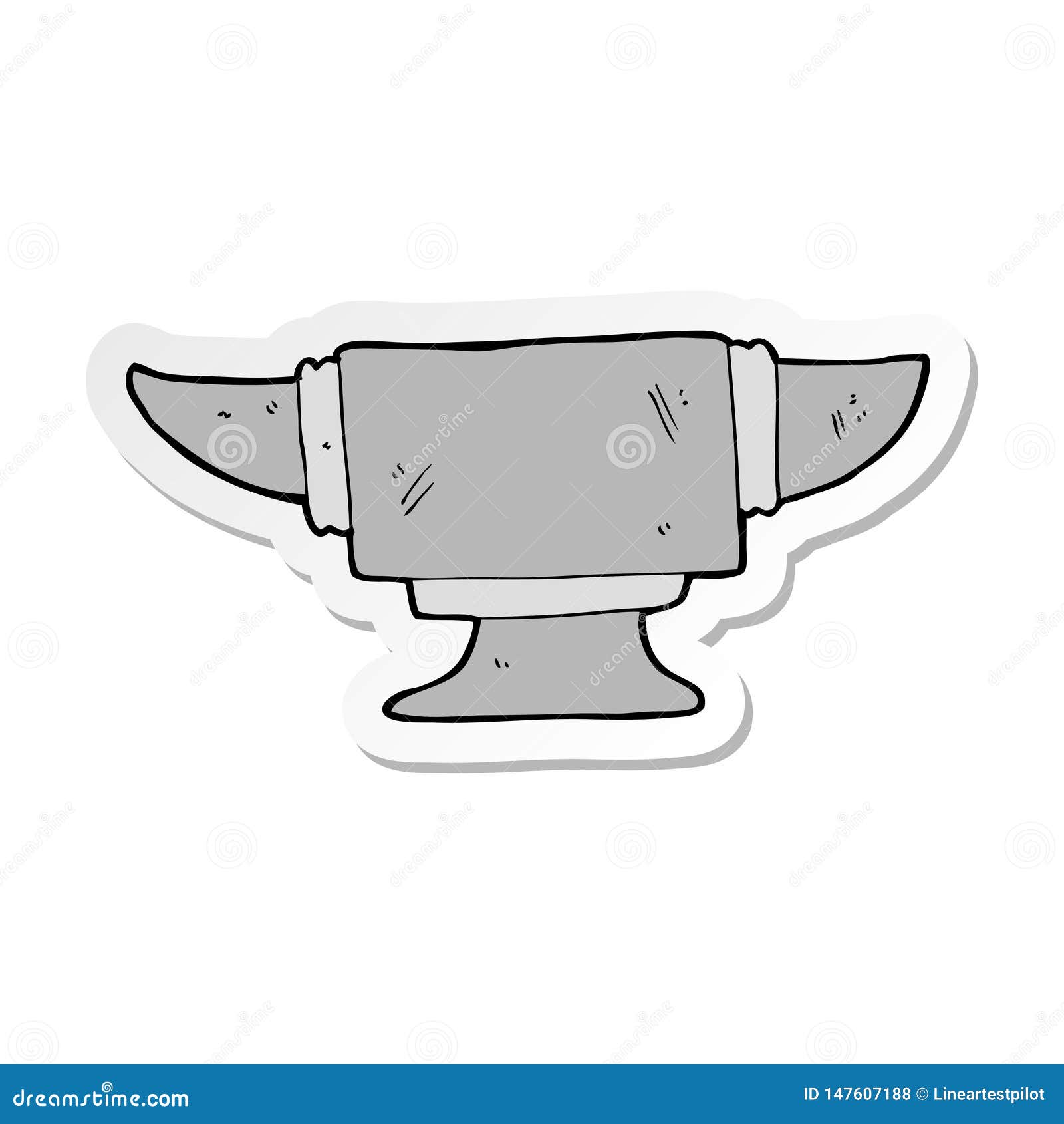 Cartoon Anvil Vector Illustration | CartoonDealer.com #53745254
