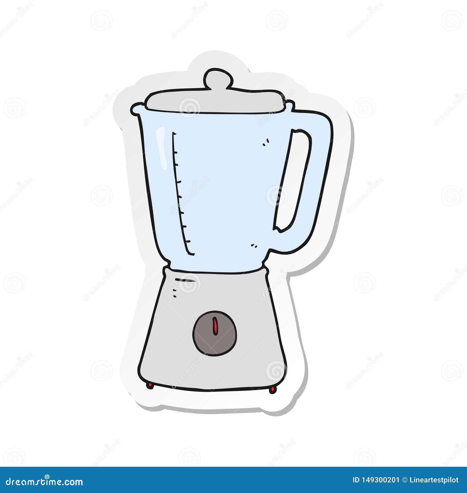 Sticker of a Cartoon Blender Stock Vector - Illustration of clipart ...