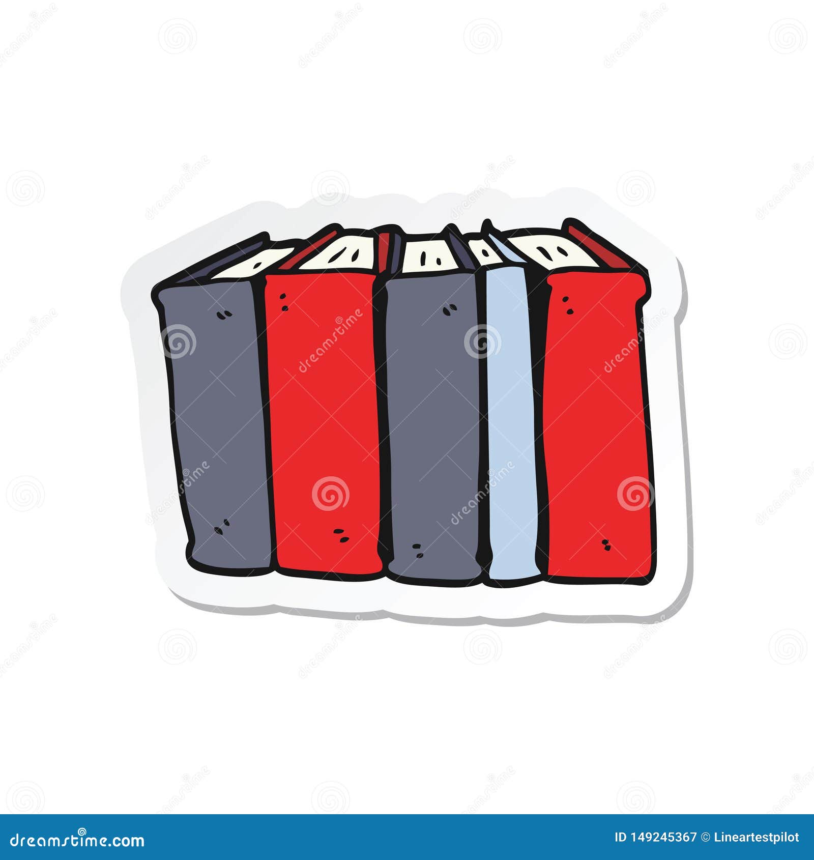 Cartoon Books And Scrolls. Game UI Icons Of Ancient Medieval Papyrus ...