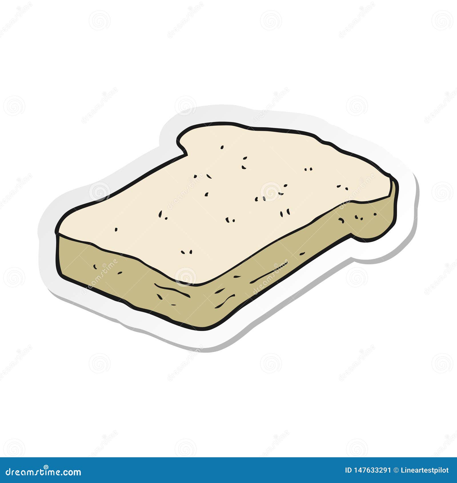 Bread Slice Drawing