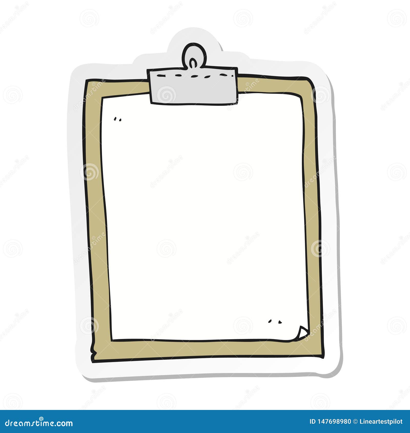 Cartoon Man With Clipboard Vector Illustration