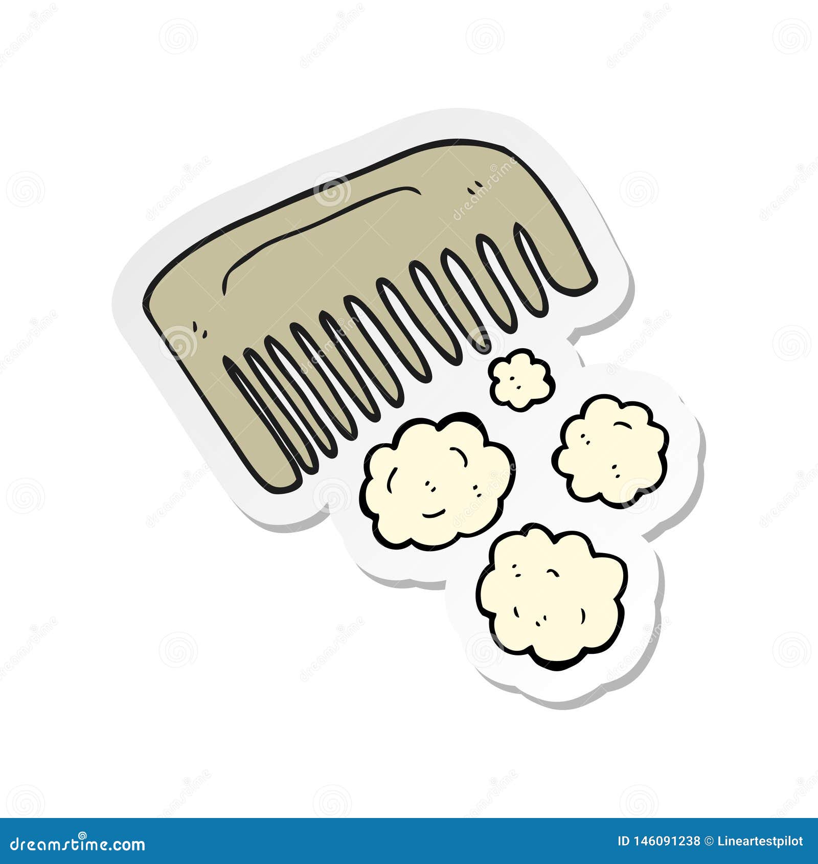 Crazy Comb Cartoon Stock Illustration | CartoonDealer.com #65427007