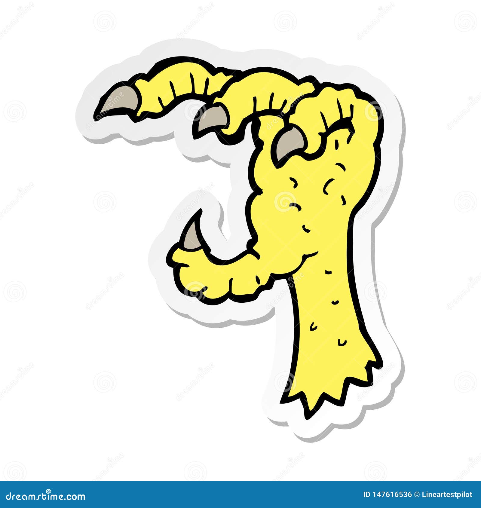 Eagle Claw Talon Monster Hand Cartoon Vector | CartoonDealer.com #222884645