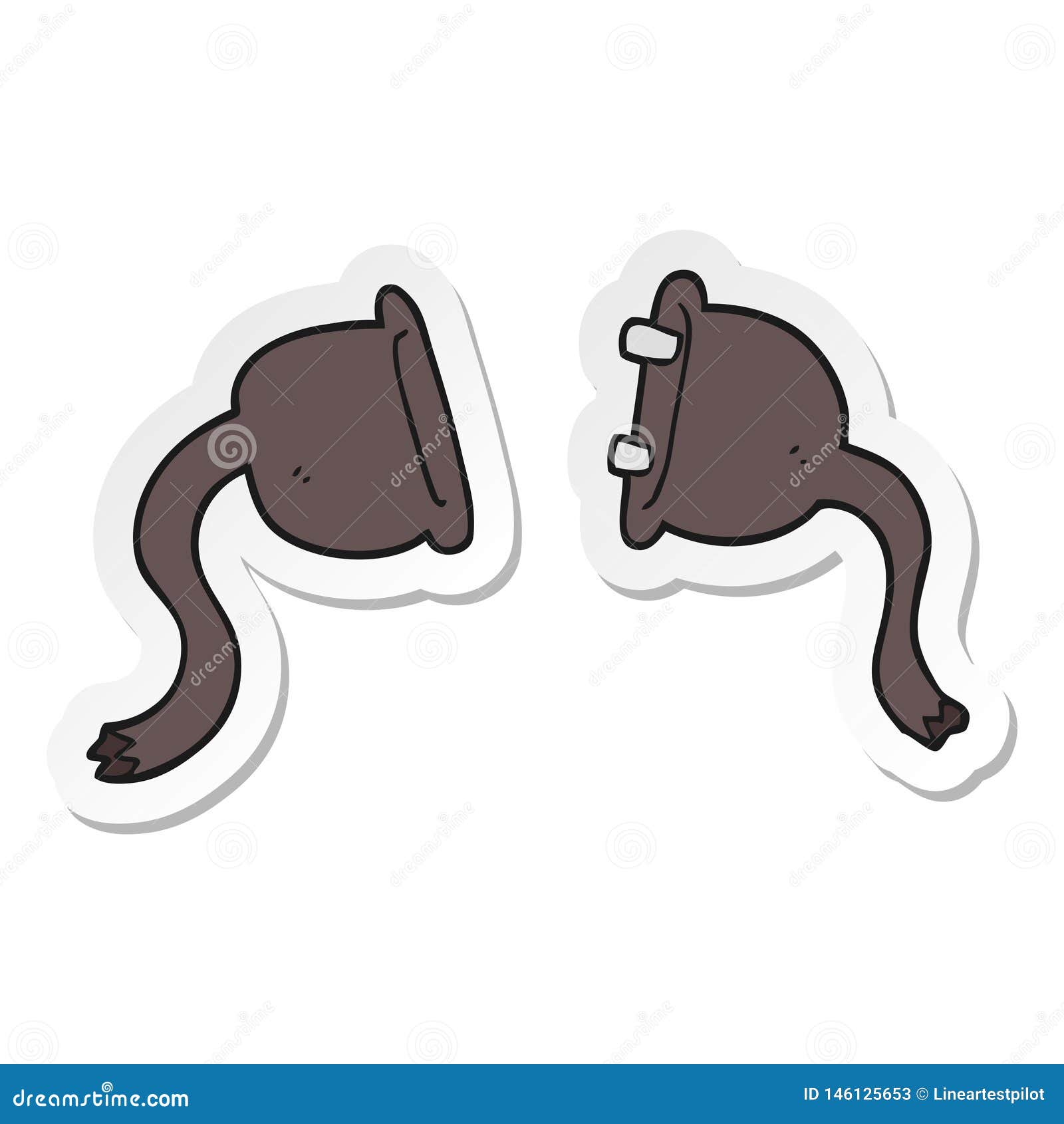 Sticker of a Cartoon Electrical Plugs Stock Vector - Illustration of ...