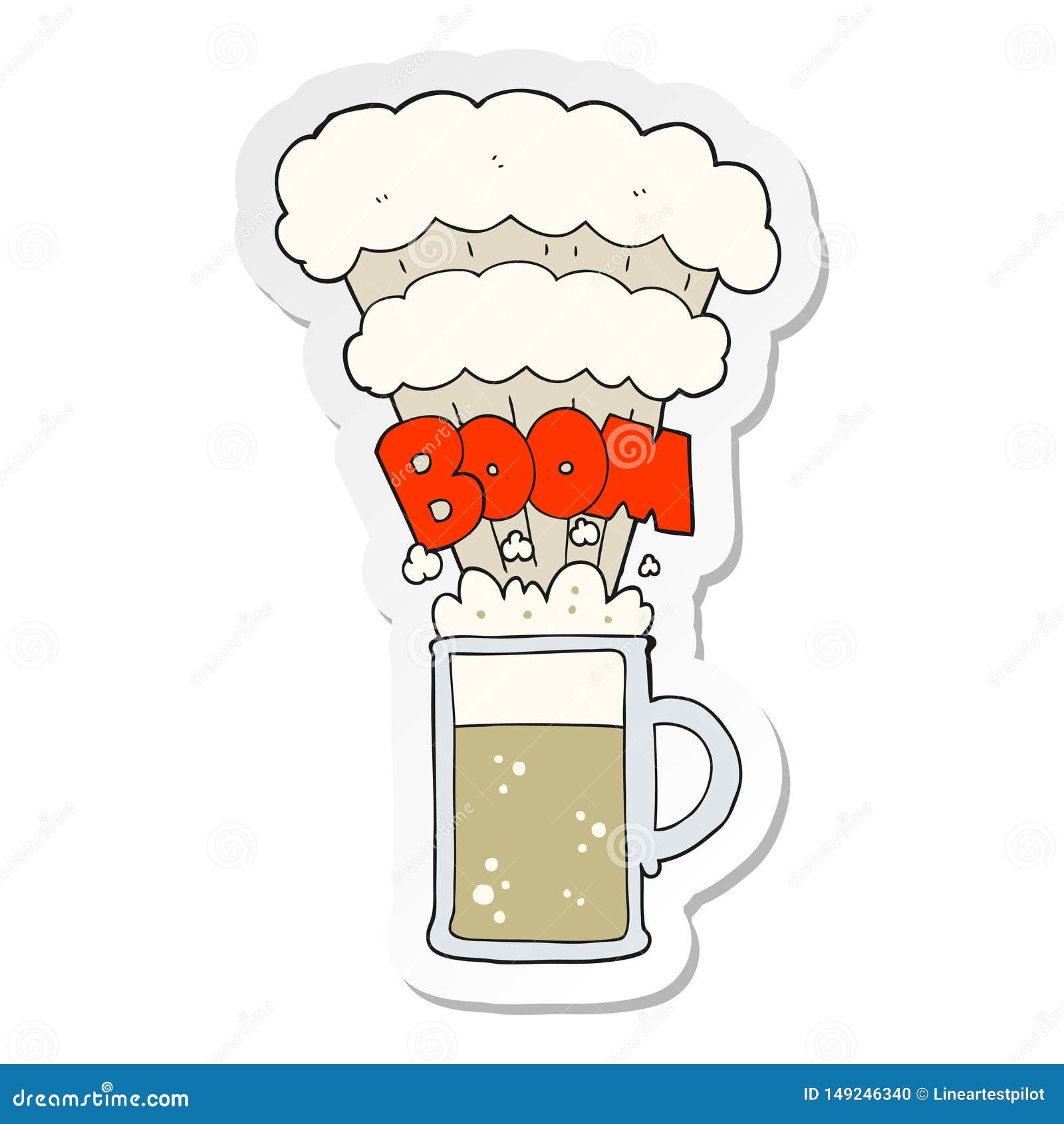 Cartoon Exploding Volcano | CartoonDealer.com #21154381