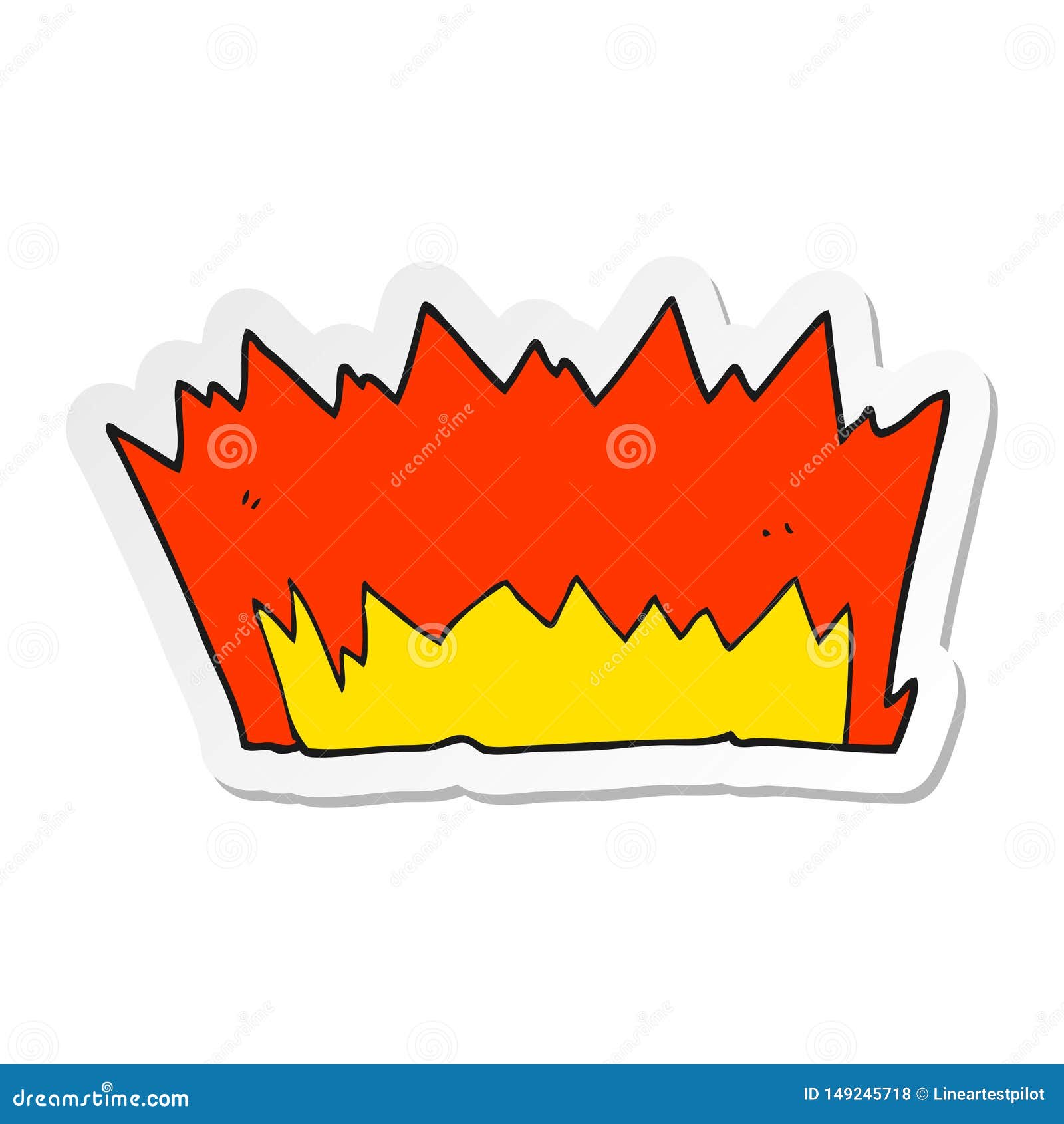 Sticker of a Cartoon Explosion Stock Vector - Illustration of handdrawn ...