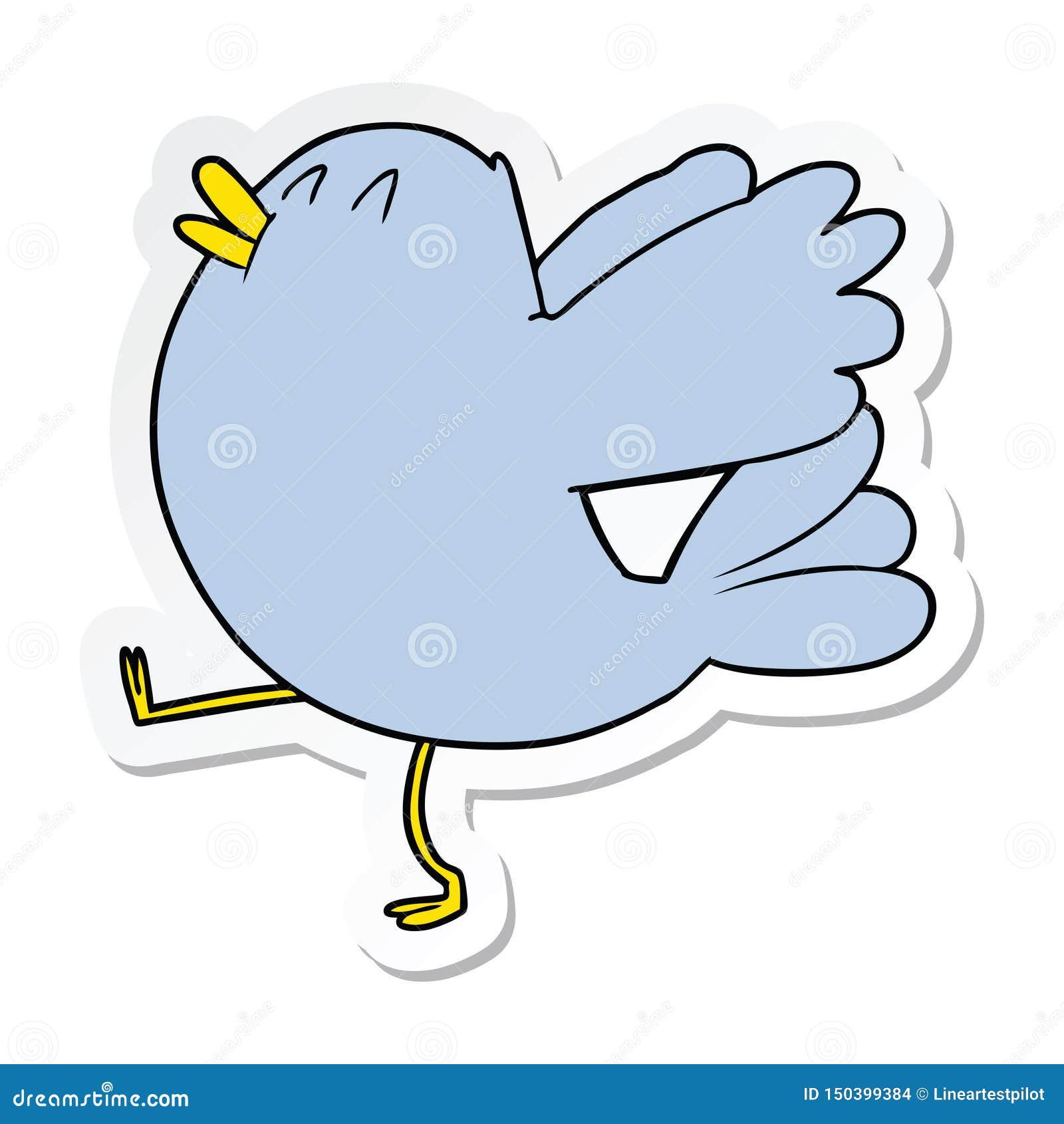 Cartoon Flapping Bird Stock Photo | CartoonDealer.com #38069082