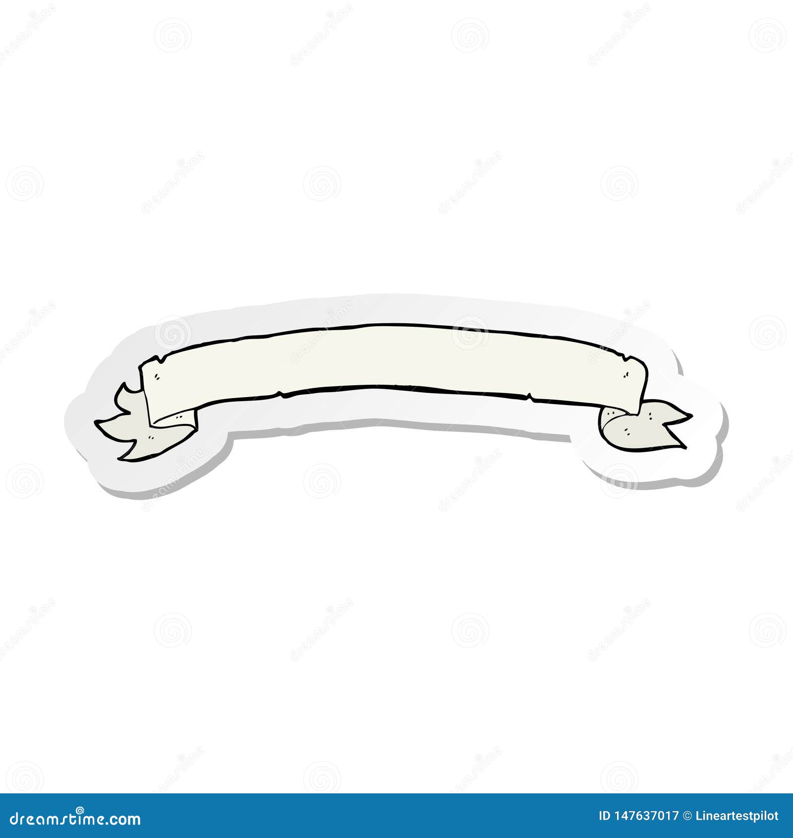 Sticker Of A Heraldry Scroll Cartoon | CartoonDealer.com #150408879