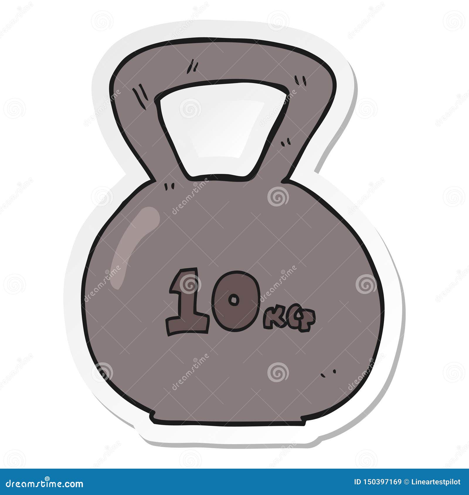 Bell Kilo Kilogram Kg 10 Ten Vector Icon Sign Symbol Sign Stock ...