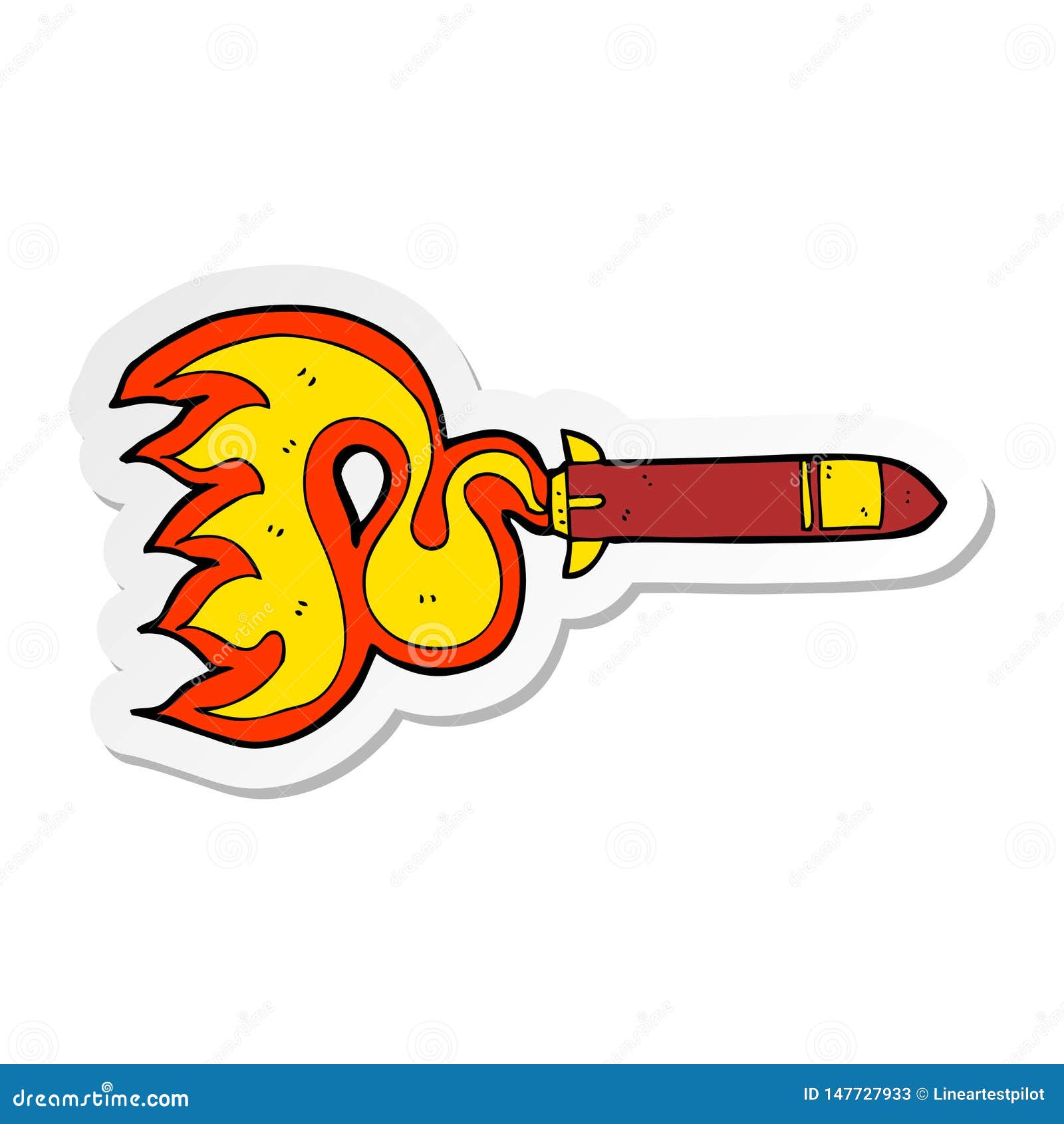 Sticker Missile Truck. Suitable For Education Symbol. Simple Design ...