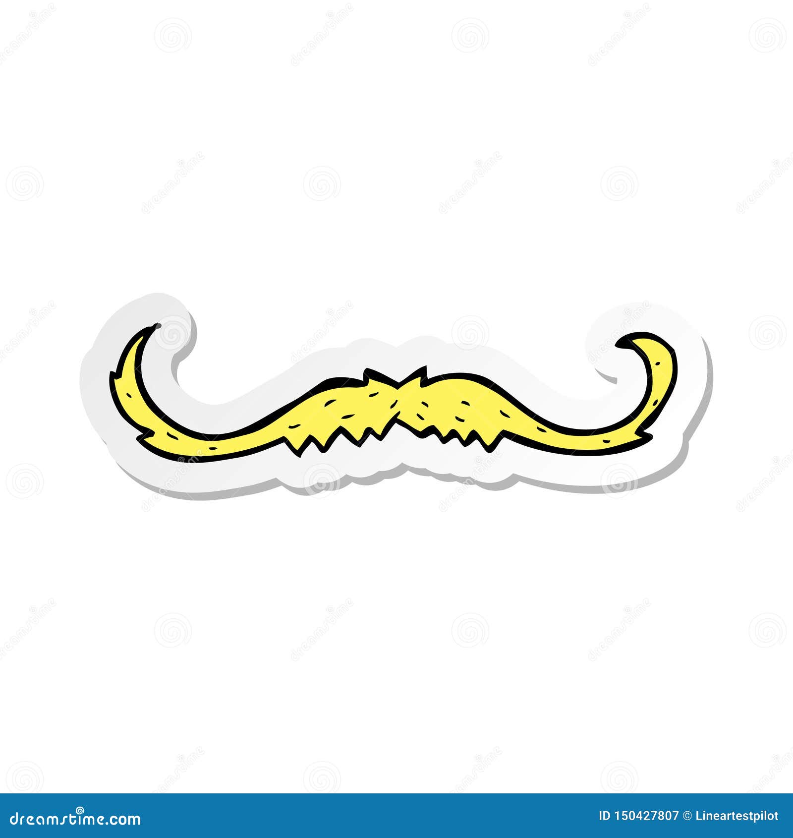 Cartoon Old Man With Mustache Grumpy Vector Illustration ...