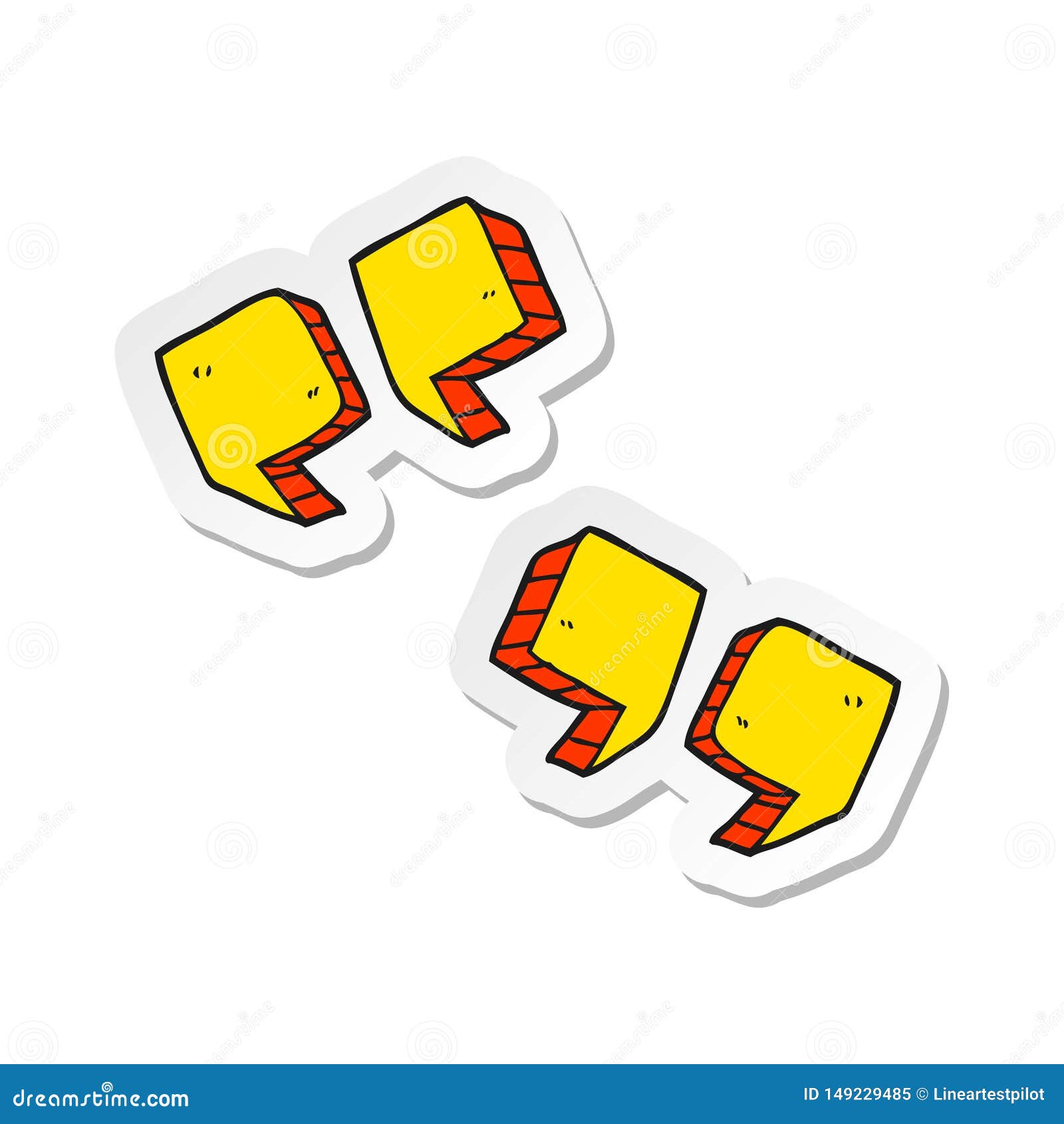 Sticker Of Marks Cartoon Vector | CartoonDealer.com #29573845