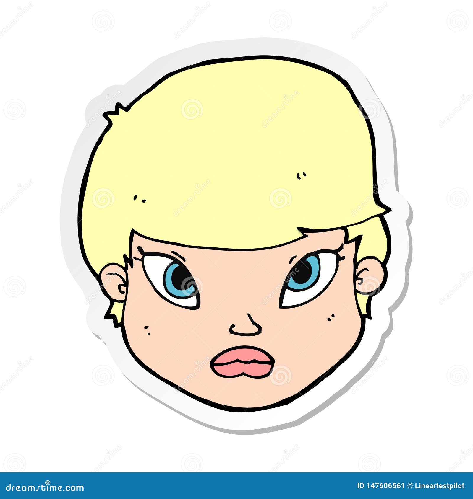 Serious Face Cartoon