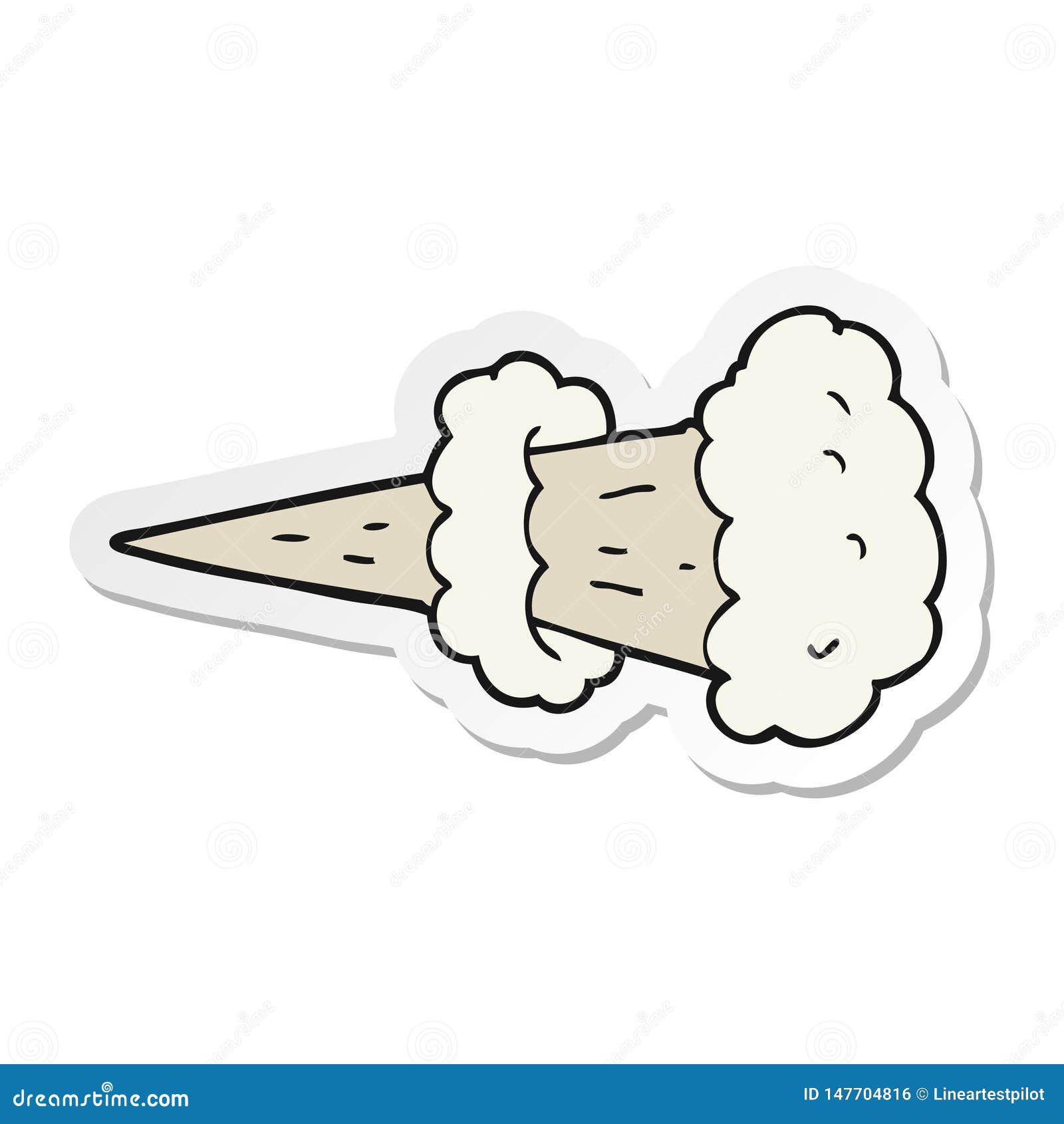 Sticker of a Cartoon Smoke Explosion Stock Vector - Illustration of ...