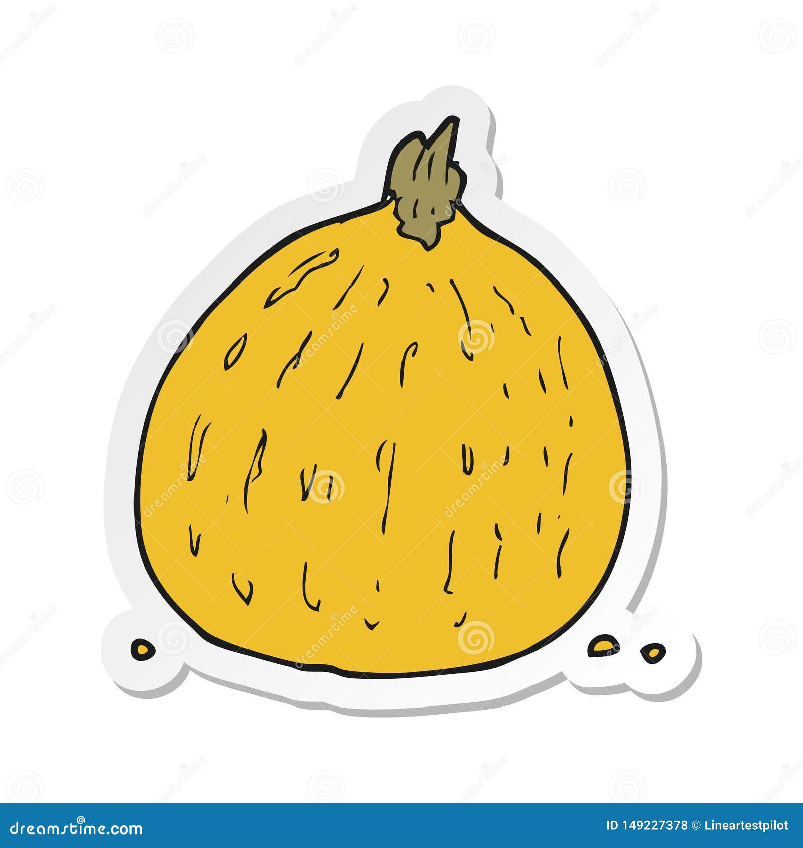 Sticker of a Cartoon Squash Stock Vector - Illustration of cute, crazy ...