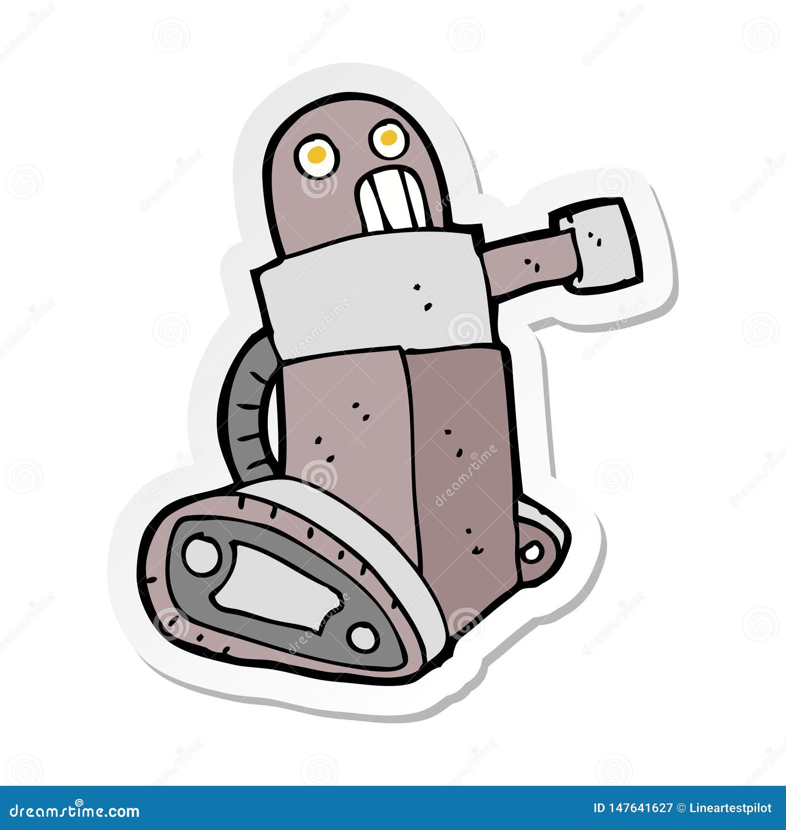 Tank Robot Outline Logo Design Vector Illustration | CartoonDealer.com ...