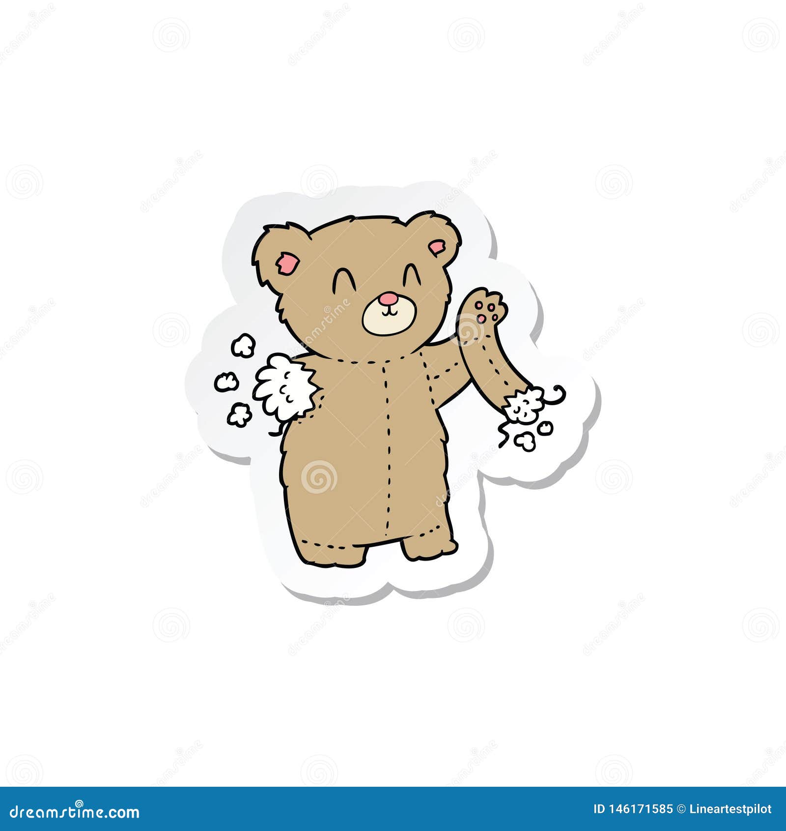 Broken Teddy Bear Drawing