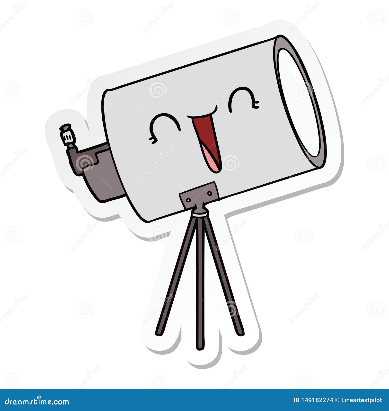 Cartoon Telescope Vector Illustration | CartoonDealer.com #37020008