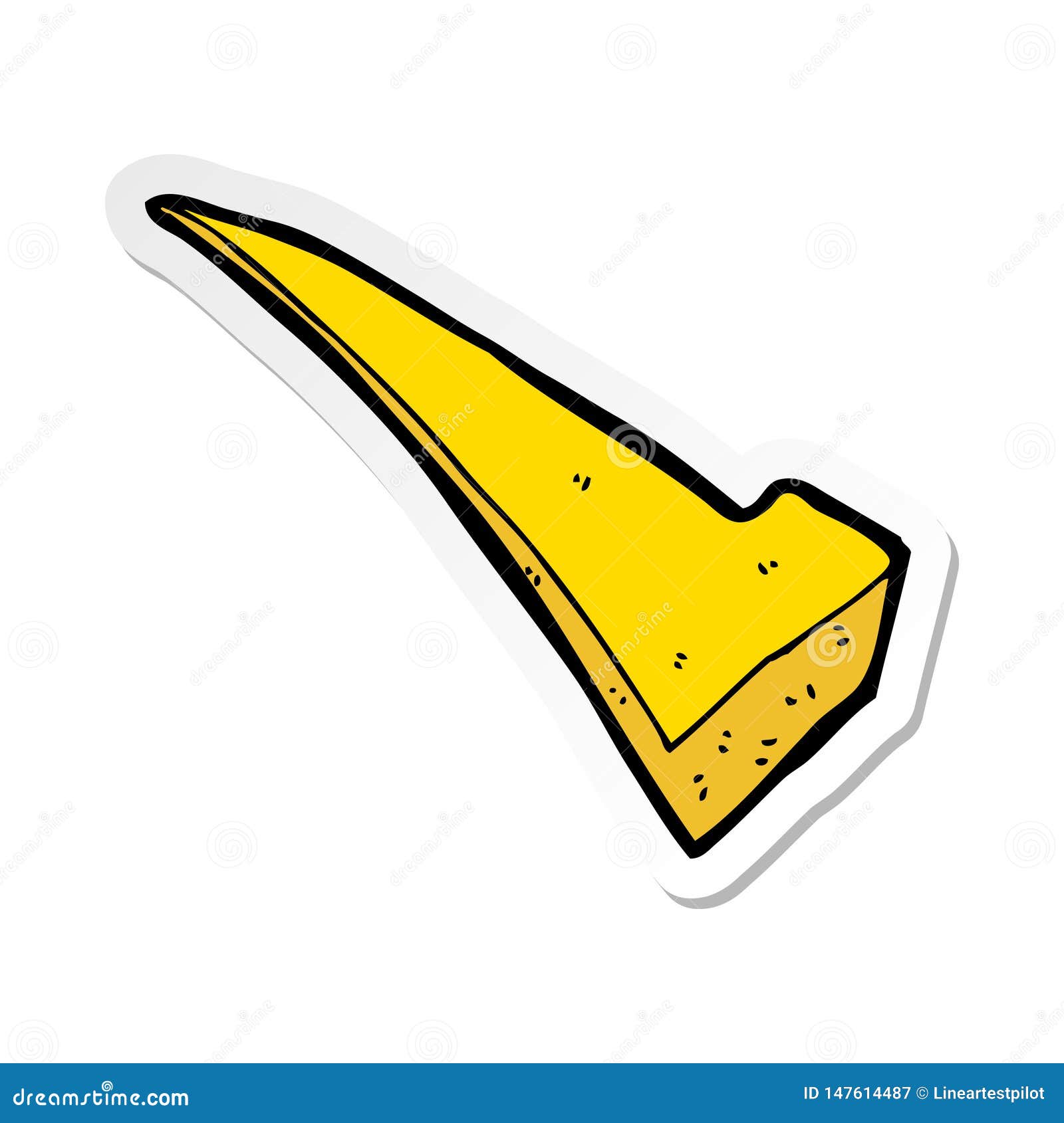 Sticker of a Cartoon Tick Symbol Stock Vector - Illustration of sign ...