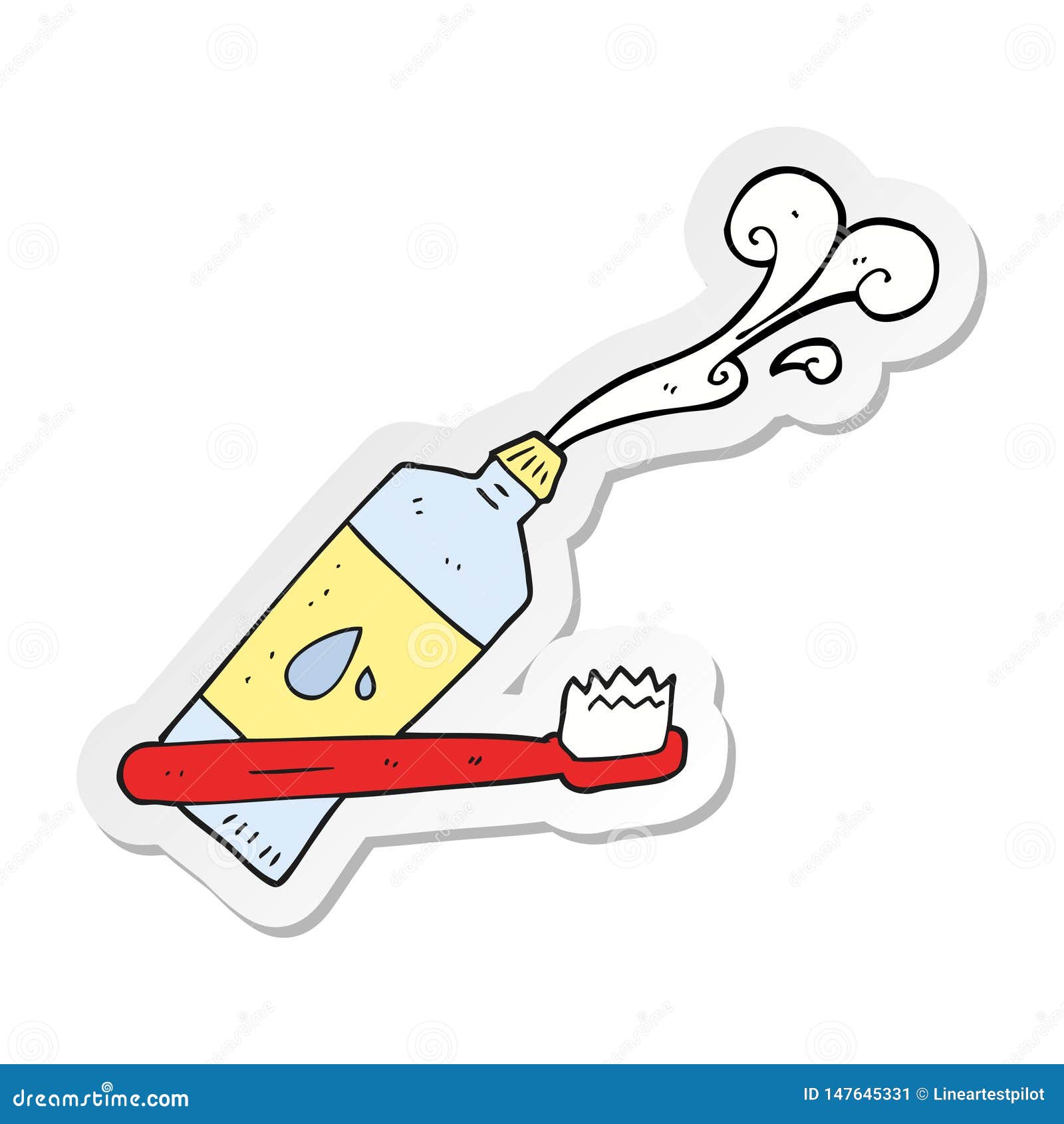 Crazy Toothpaste Cartoon Royalty-Free Illustration | CartoonDealer.com ...