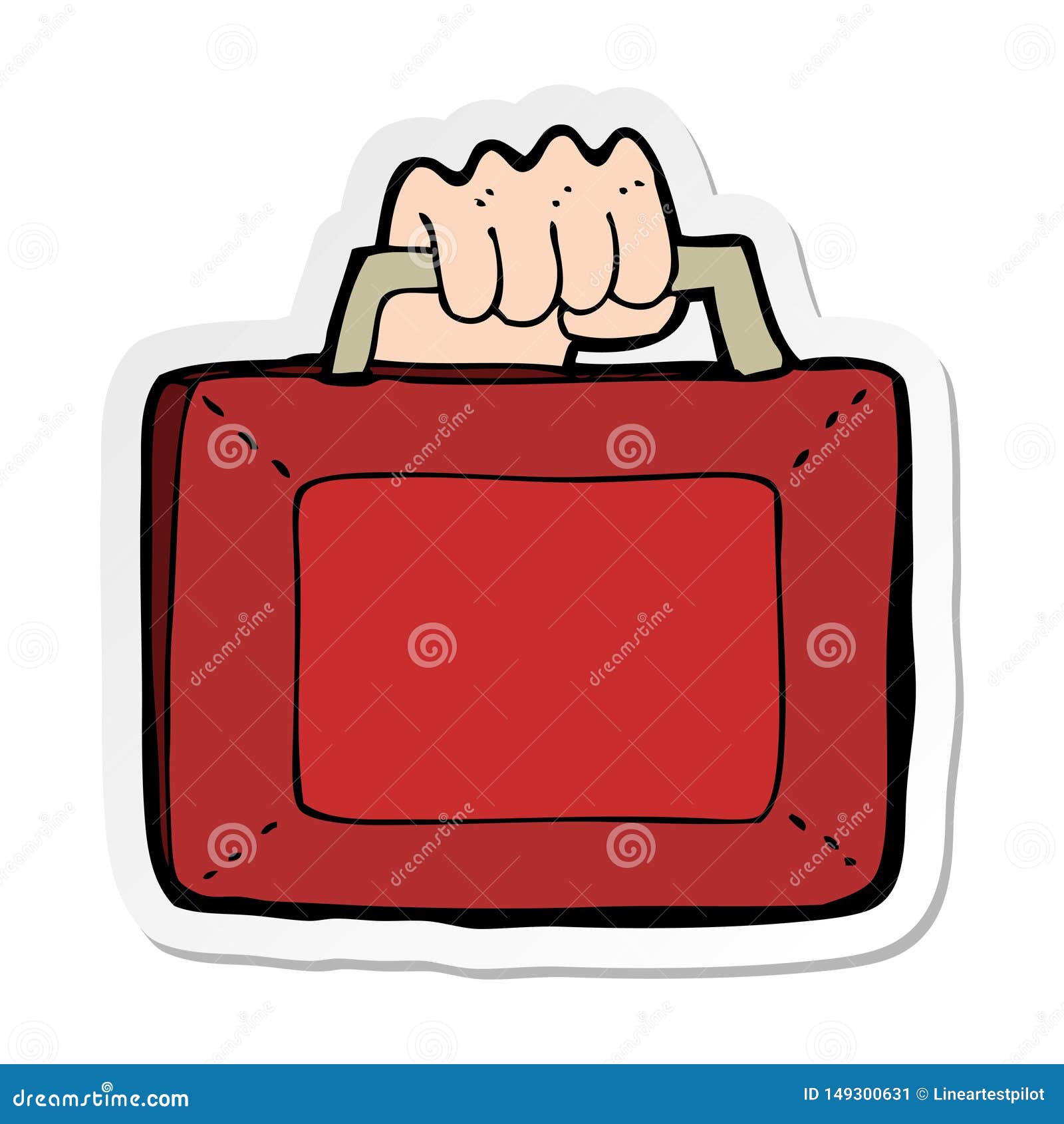 Sticker of a Cartoon Uk Budget Stock Vector - Illustration of design ...