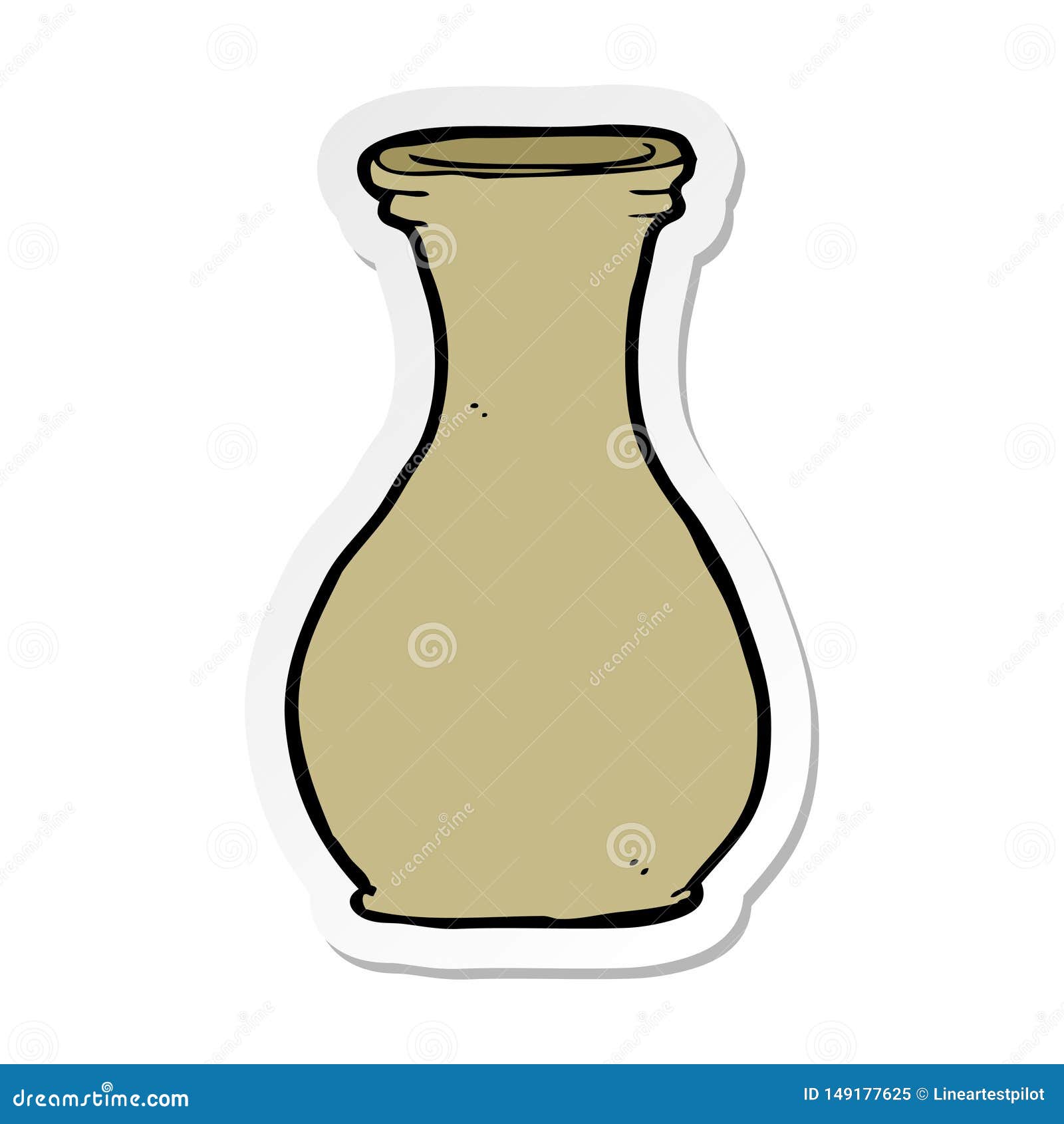 Cartoon Vase, Leaf, Different Shapes, Abstract Figures. Colorful Flat ...