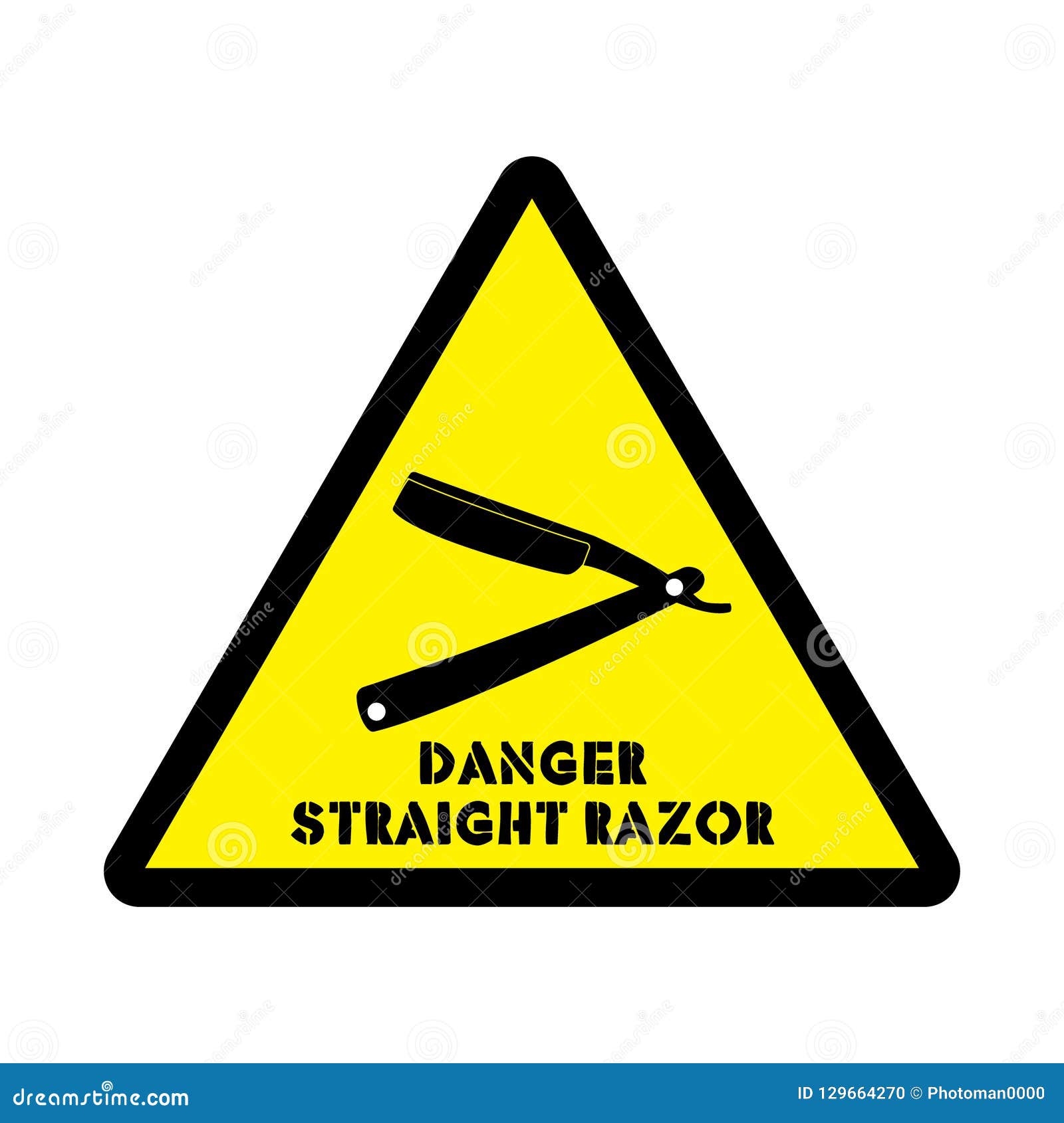 Caution Razor Wire Symbol Sign, Vector Illustration, Isolated On White ...