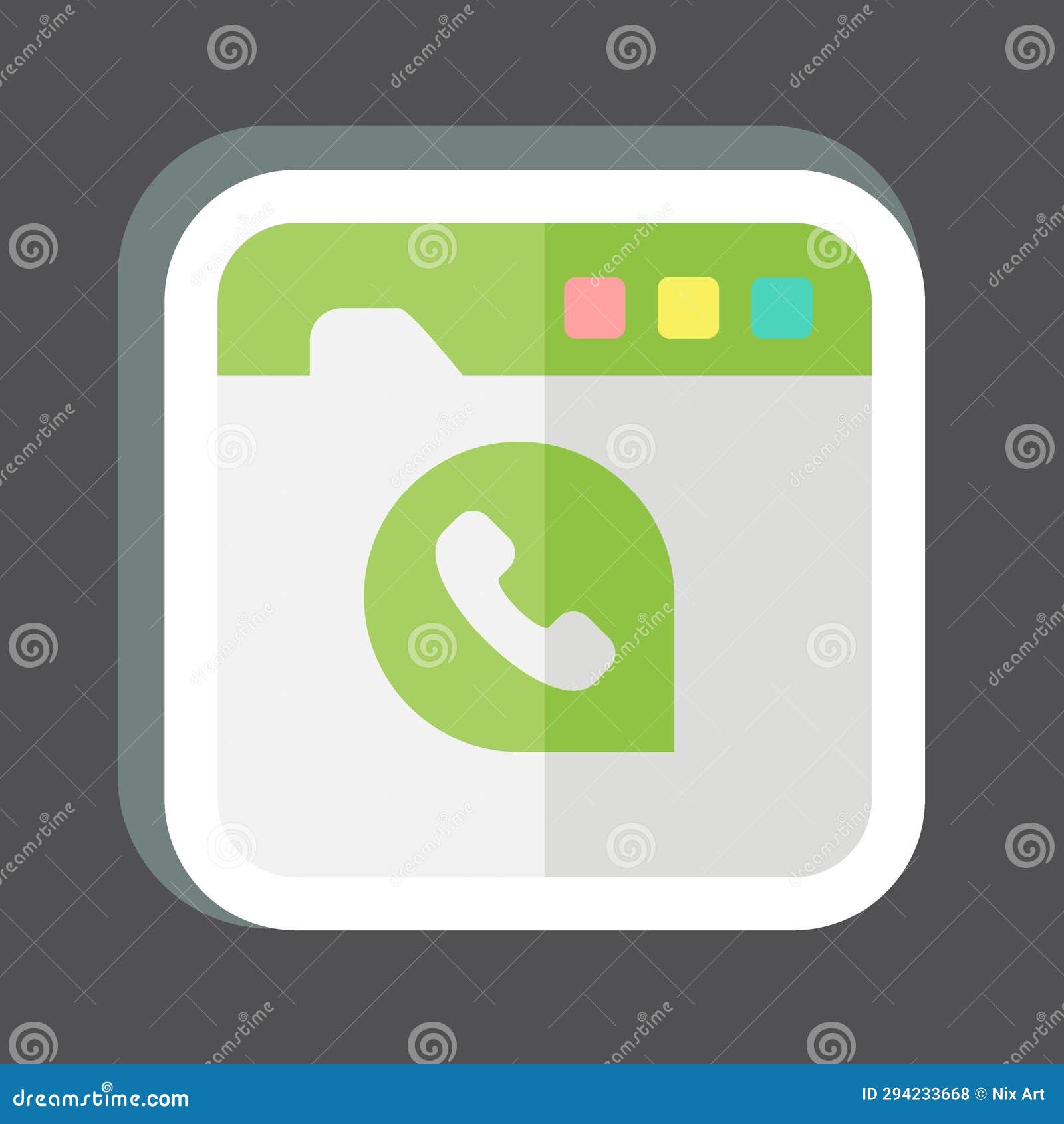 Sticker Chat Message. Related To Communication Symbol. Simple Design ...