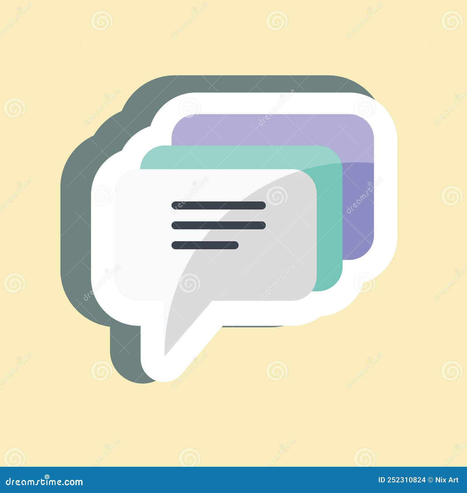 Sticker Comments. Suitable for Feedback Symbol. Simple Design Editable ...