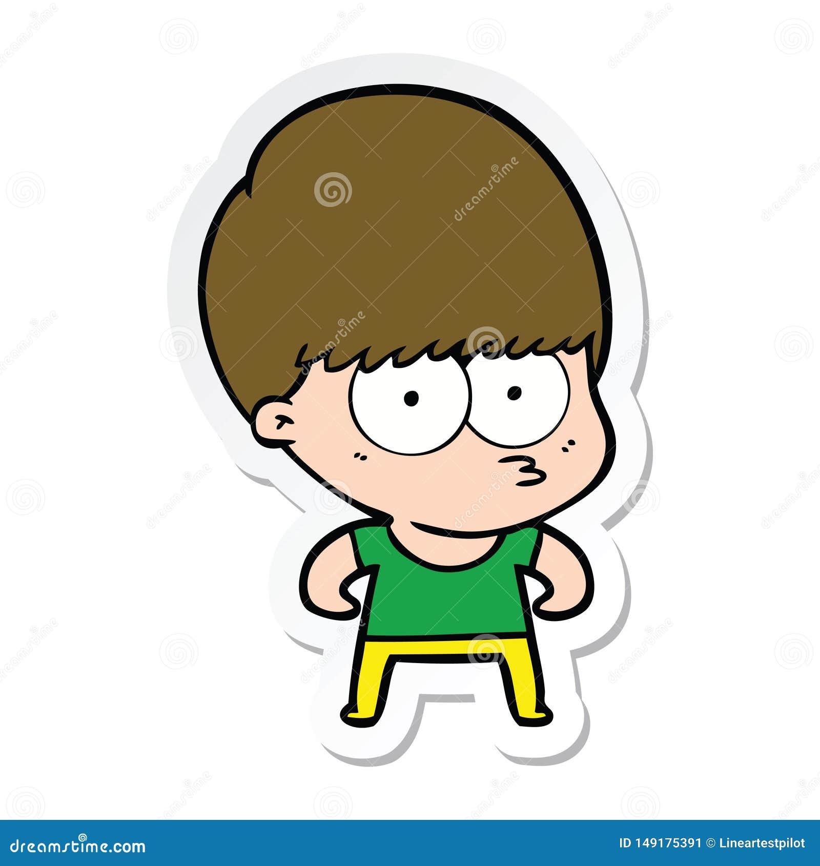 Curious Cartoon Fish Looks At A Funny Worm | CartoonDealer.com #219944875