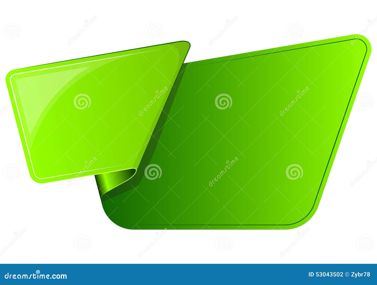 Sticker with Curled Up Edge Stock Vector - Illustration of abstract ...