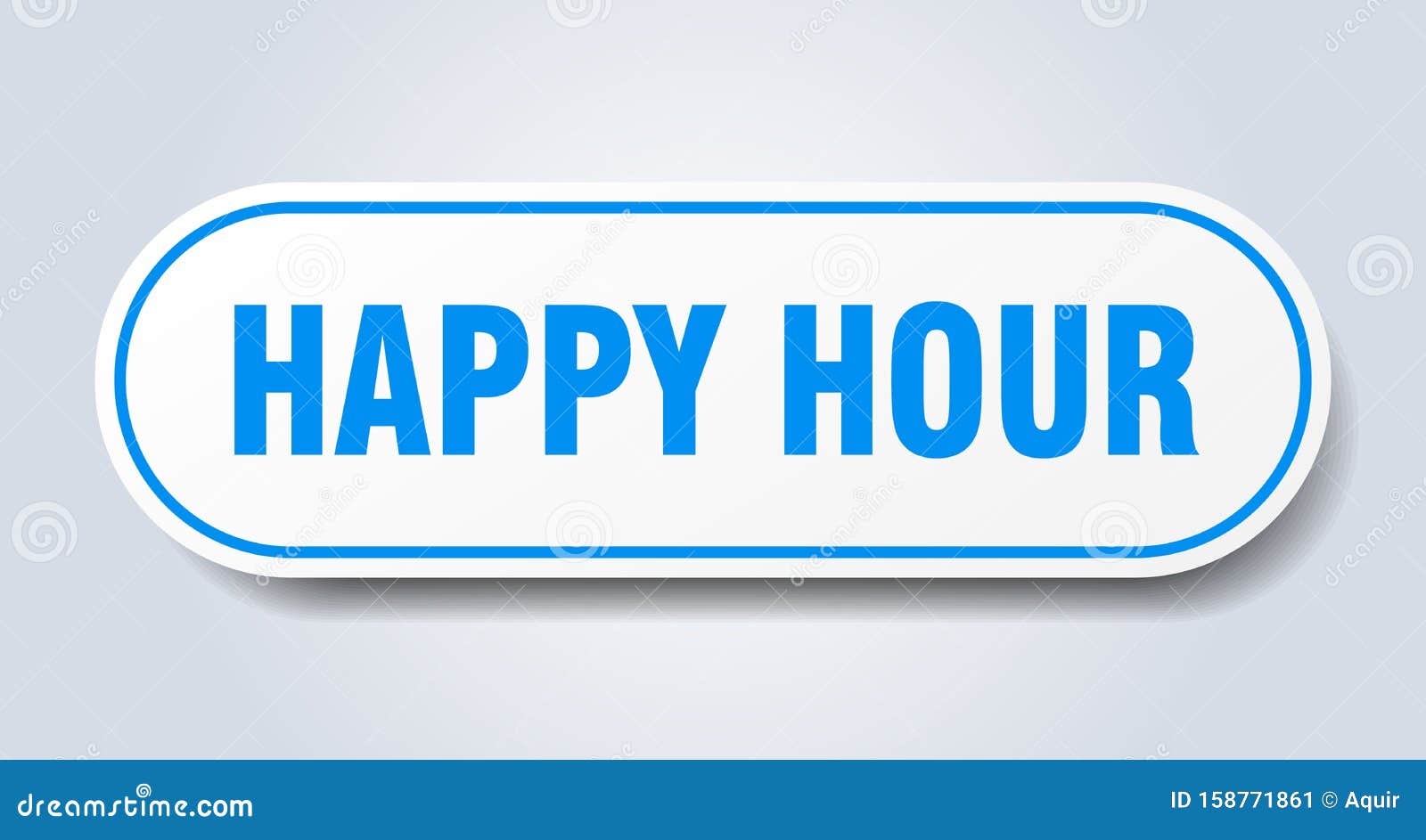 Sticker de hora feliz ilustración del vector. Ilustración de modelo ...