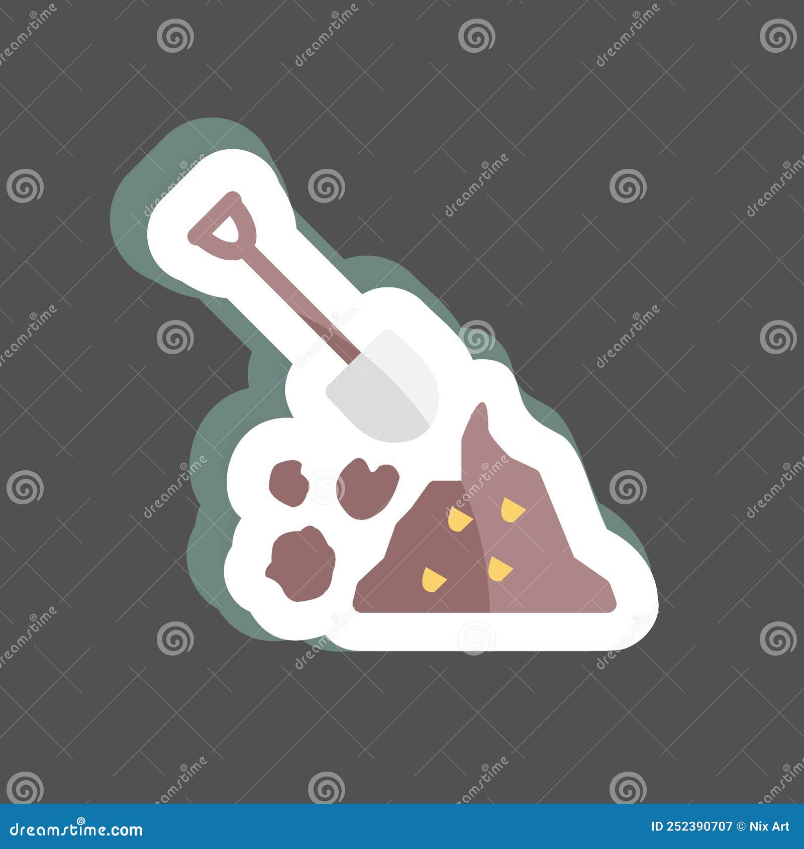 Sticker Debris Management. Suitable for Community Symbol. Simple Design ...