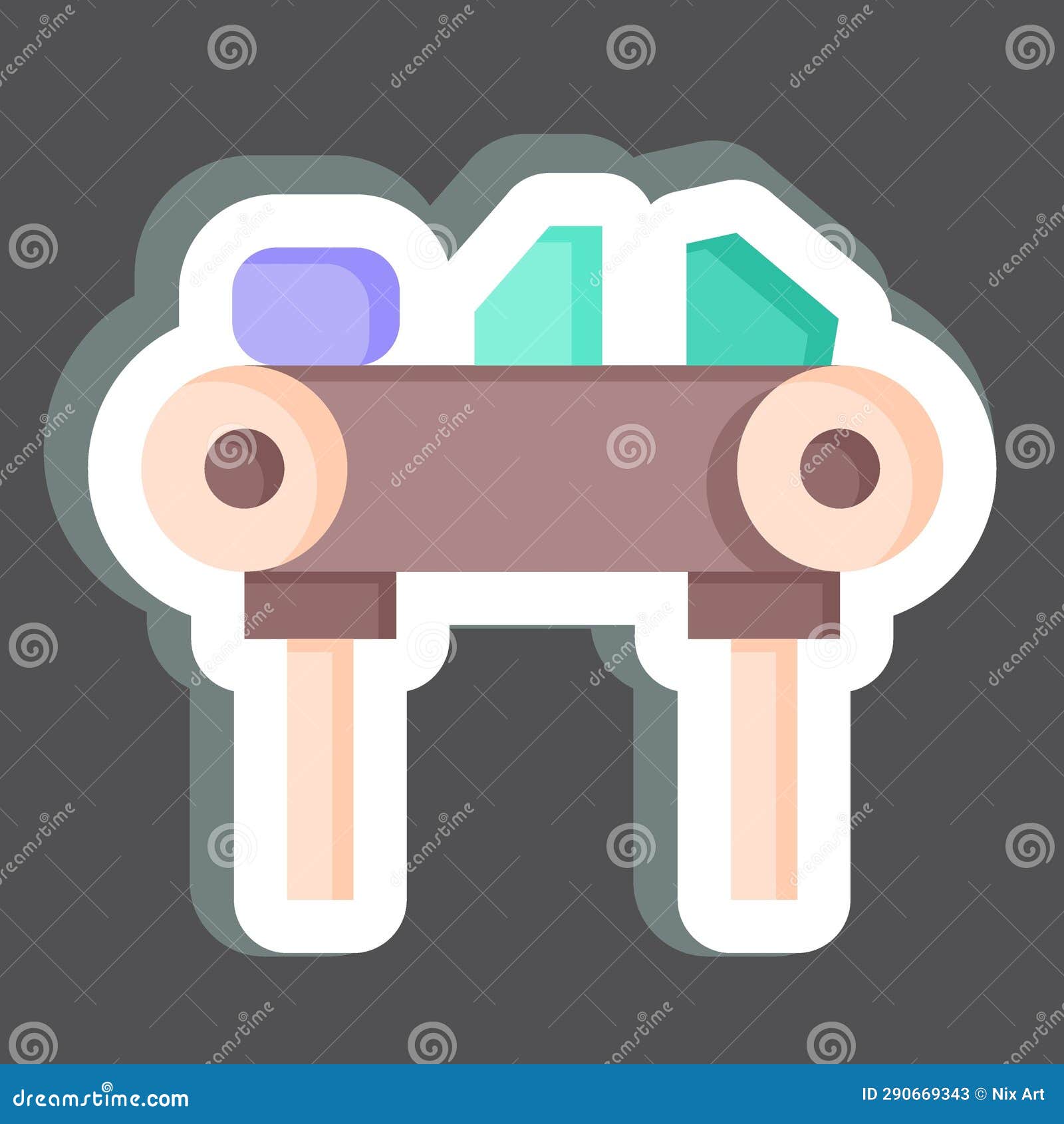 Sticker Diamond. Related To Mining Symbol. Simple Design Editable Stock ...