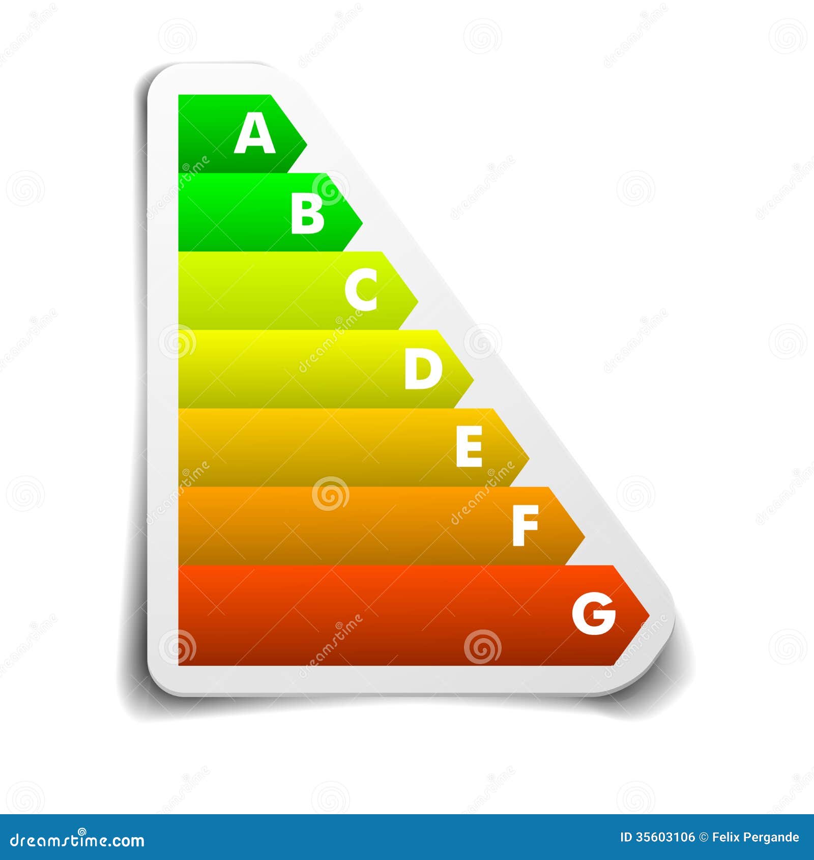 Sticker Energy Efficiency Rating Stock Vector - Illustration of modern ...