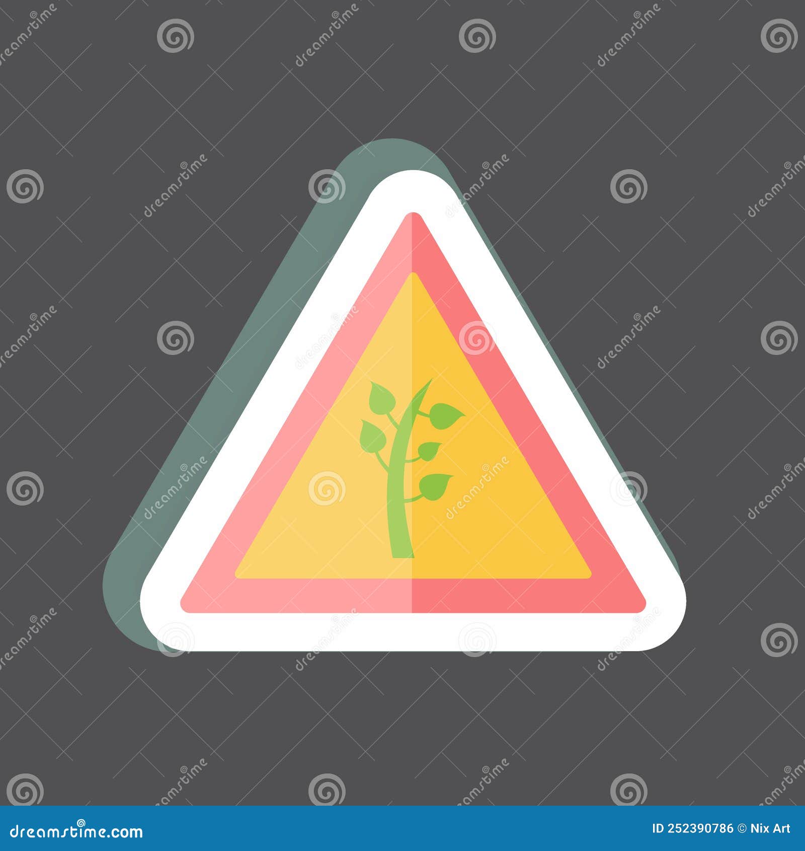 Sticker Environment. Suitable for Community Symbol. Simple Design ...