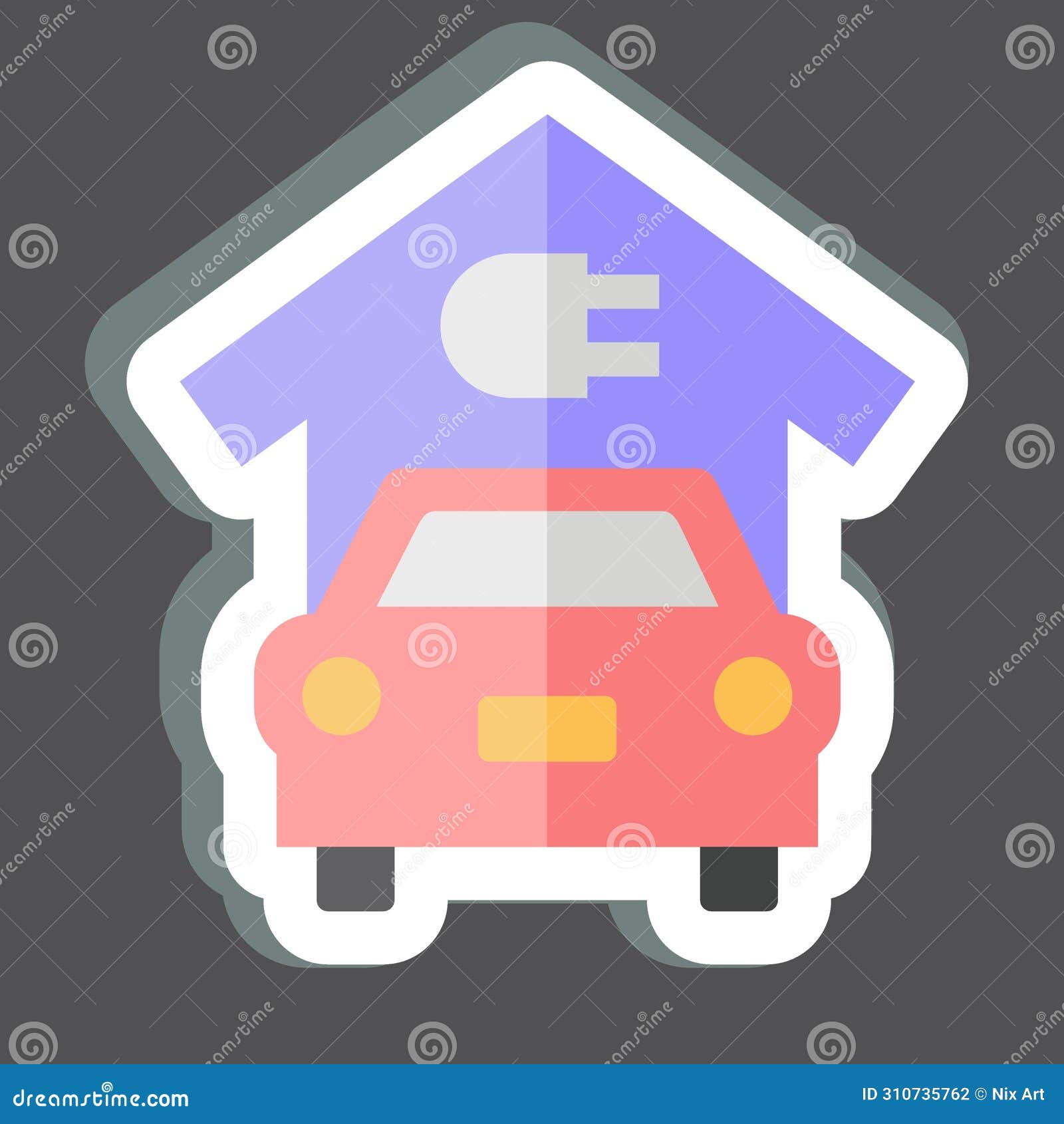 Sticker EV Solar Panel Charging. Related To Solar Panel Symbol Stock ...