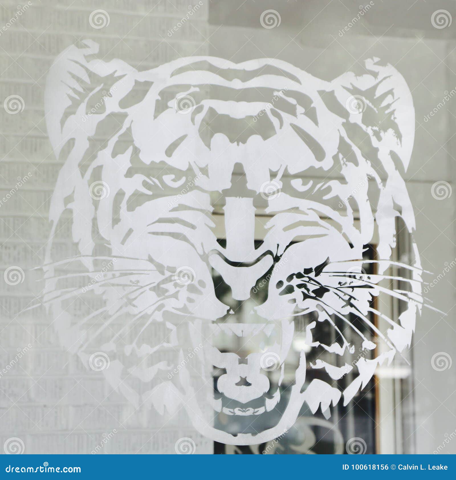 Tiger Sticker editorial photo. Image of ferocious, bobcat - 100618156