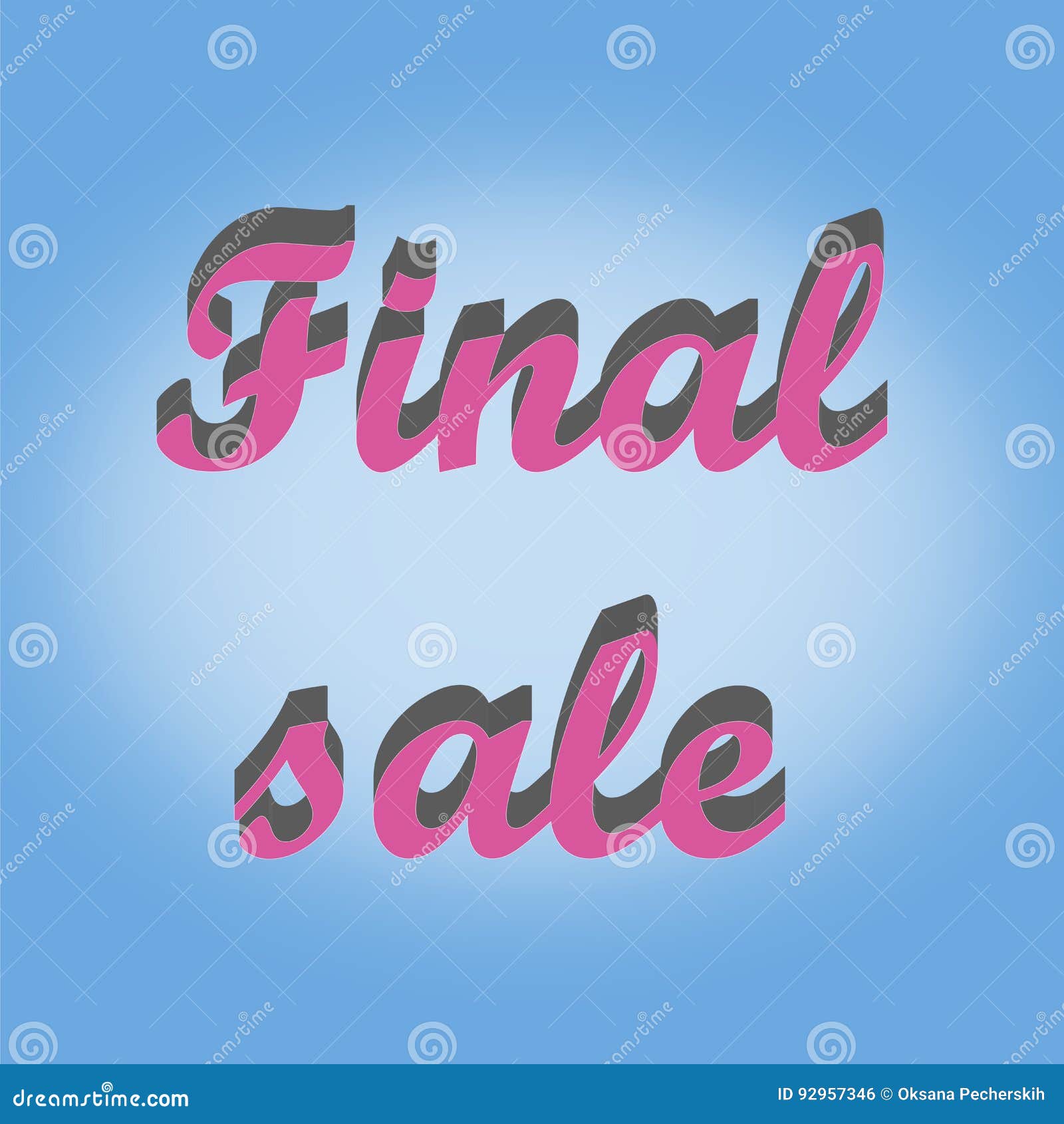 Sticker final sale. stock vector. Illustration of button - 92957346