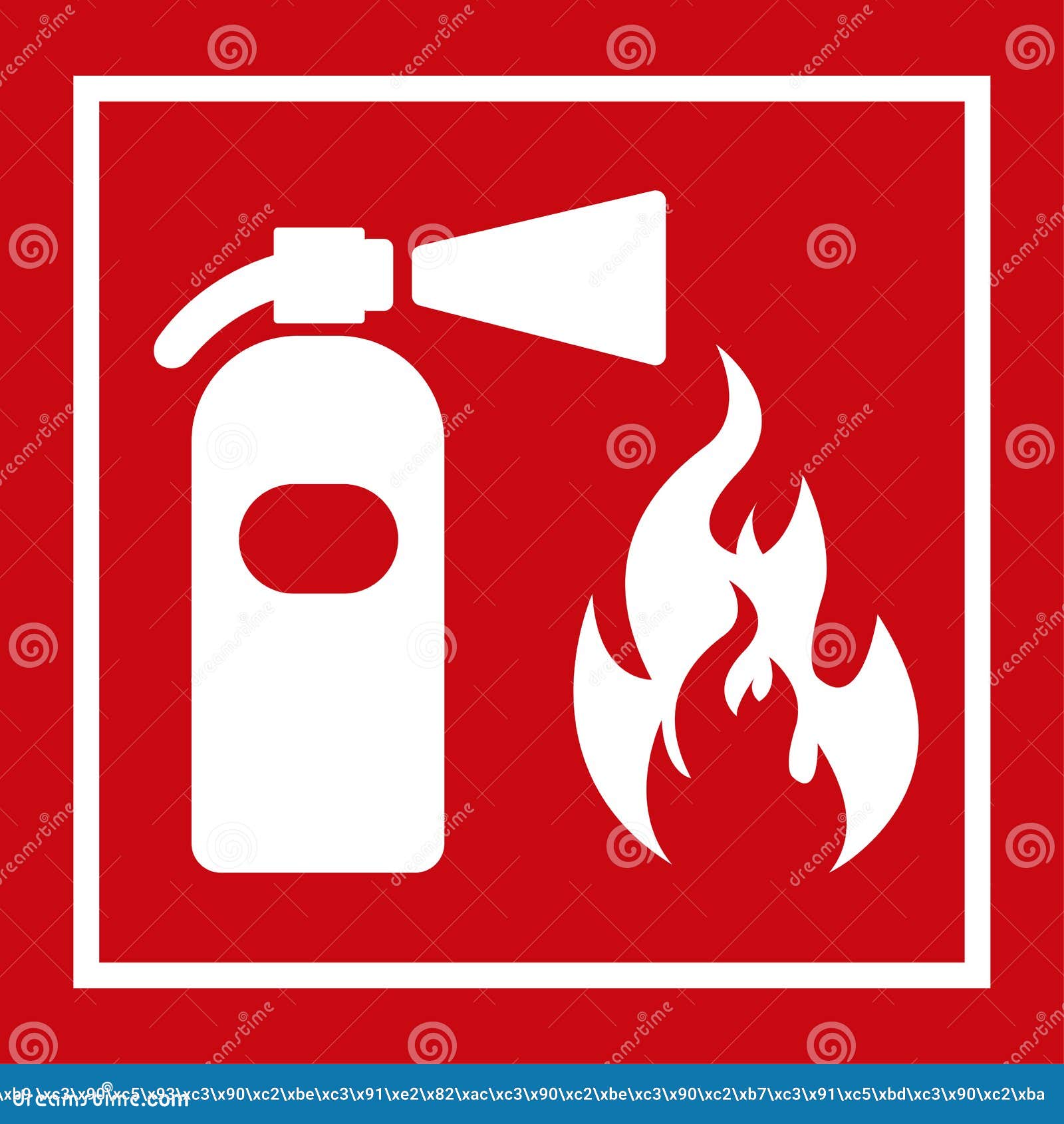 Sticker about Fire Safety, Vector Illustration Stock Vector ...