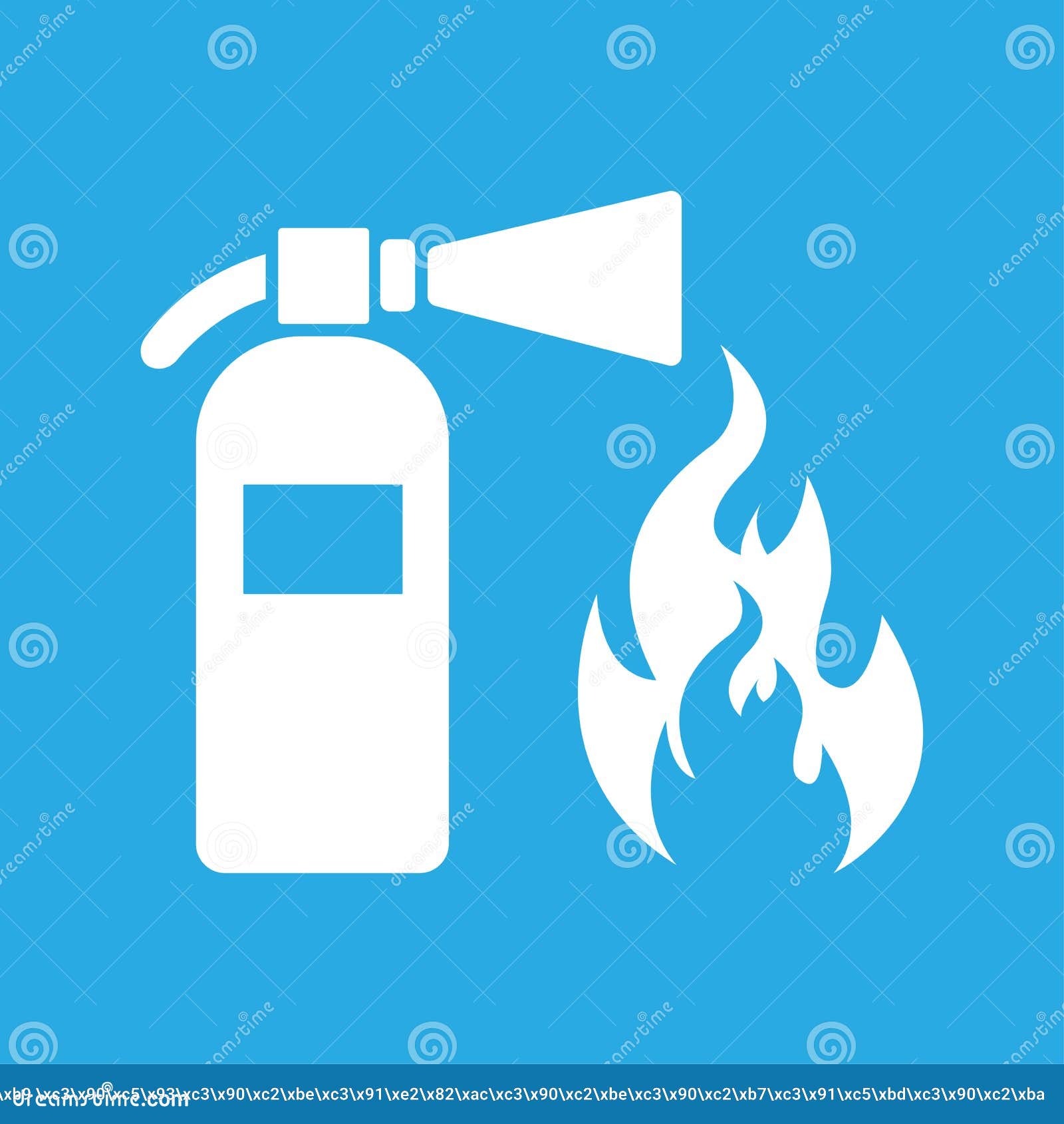 Sticker about Fire Safety, Vector Illustration Stock Vector ...
