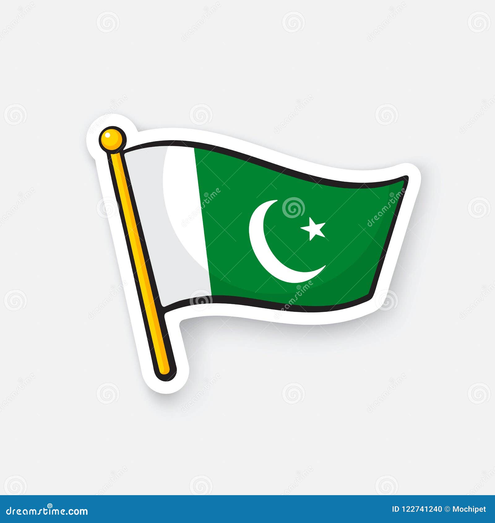 Sticker Design Flag Pakistan Stock Illustrations – 220 Sticker Design ...