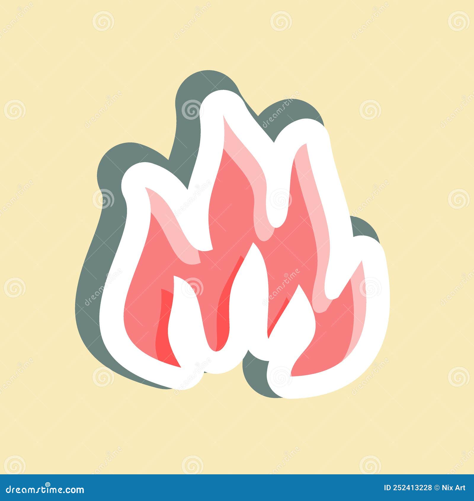 Sticker Flammable. Suitable for Security Symbol. Simple Design Editable ...