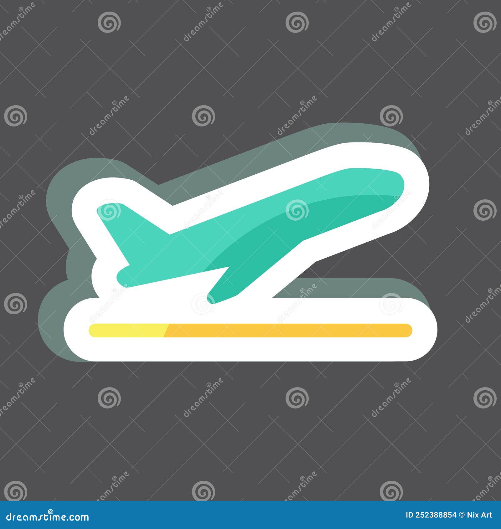 Takeoff Of Infographics Cartoon Vector | CartoonDealer.com #123830973